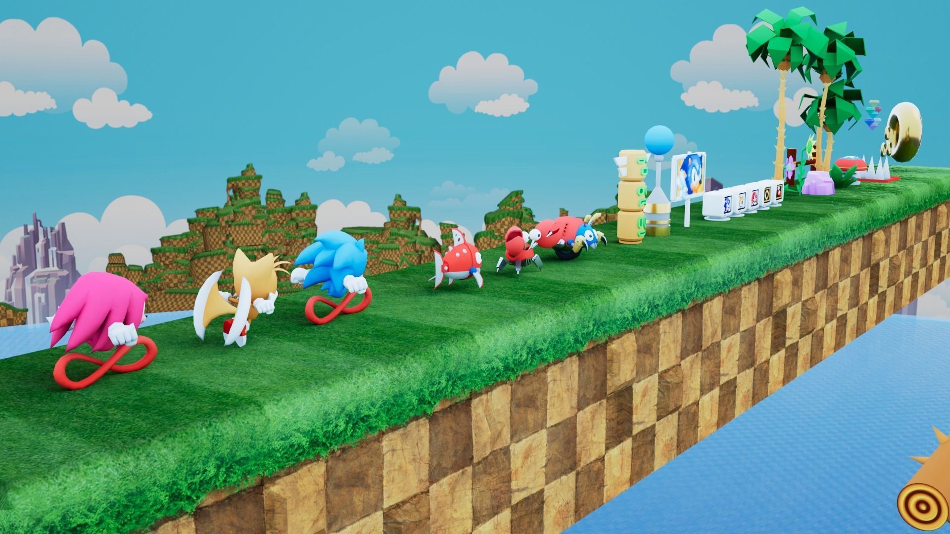 3D model Sonic BUILDER VR / AR / low-poly | CGTrader