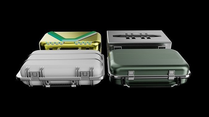 SCI-FI Steel Industrial Crates Containers Lootboxes Treasures 3D model ...