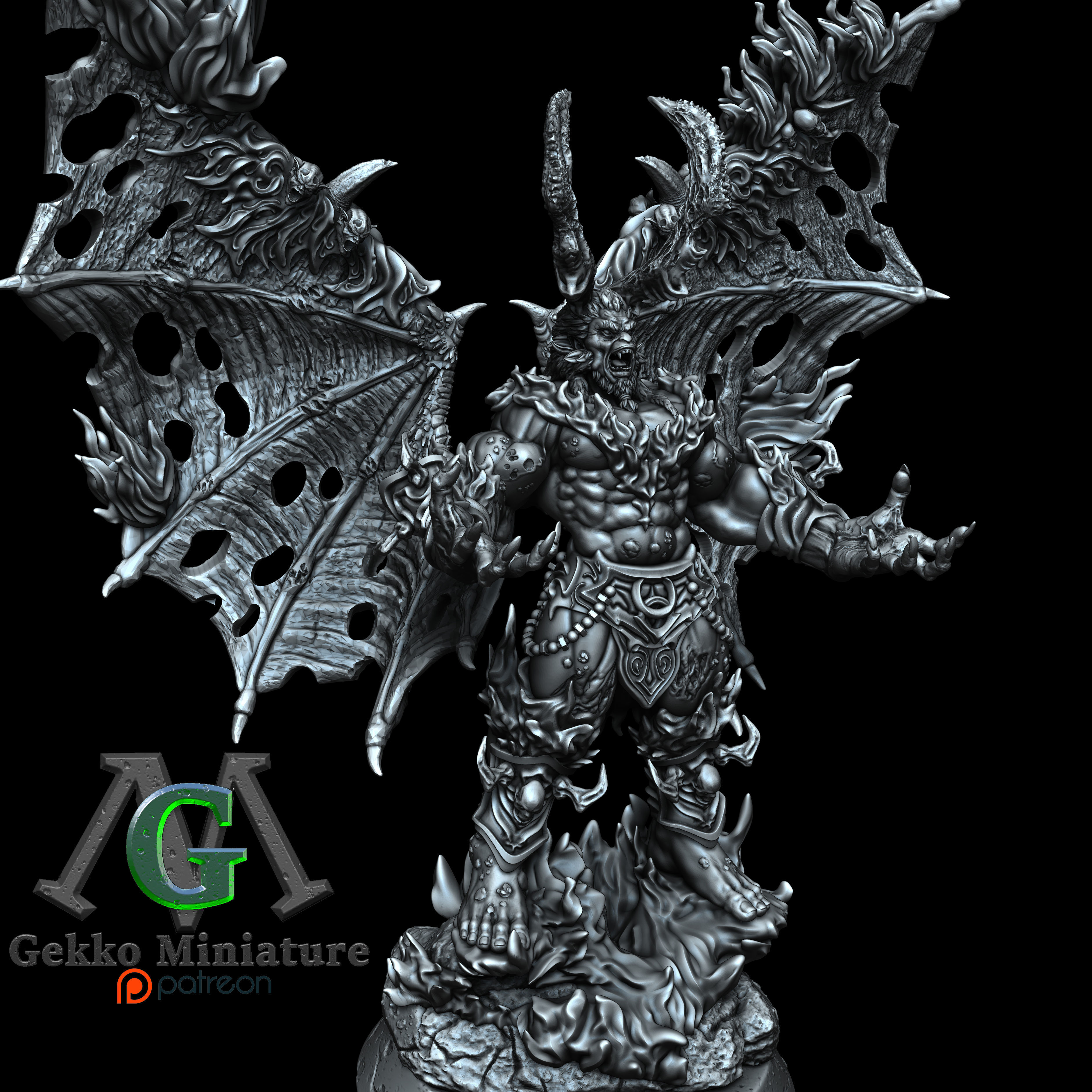 Ifrit Pose A 3D model 3D printable | CGTrader