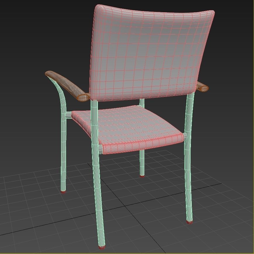 Ratana NEW ROMA STACKING ARM CHAIR ALUMINIUM ARMREST 3D model | CGTrader