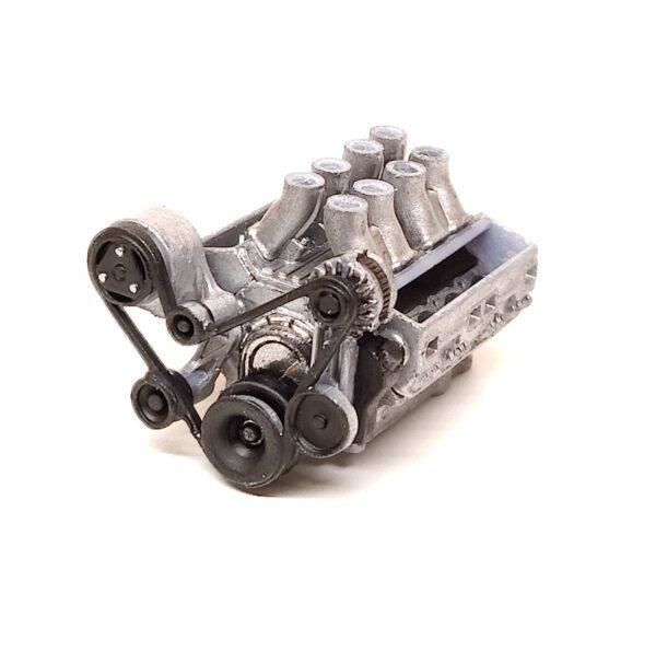 3D Printable Chevy small-block with Hilborn and standard intake 3D ...