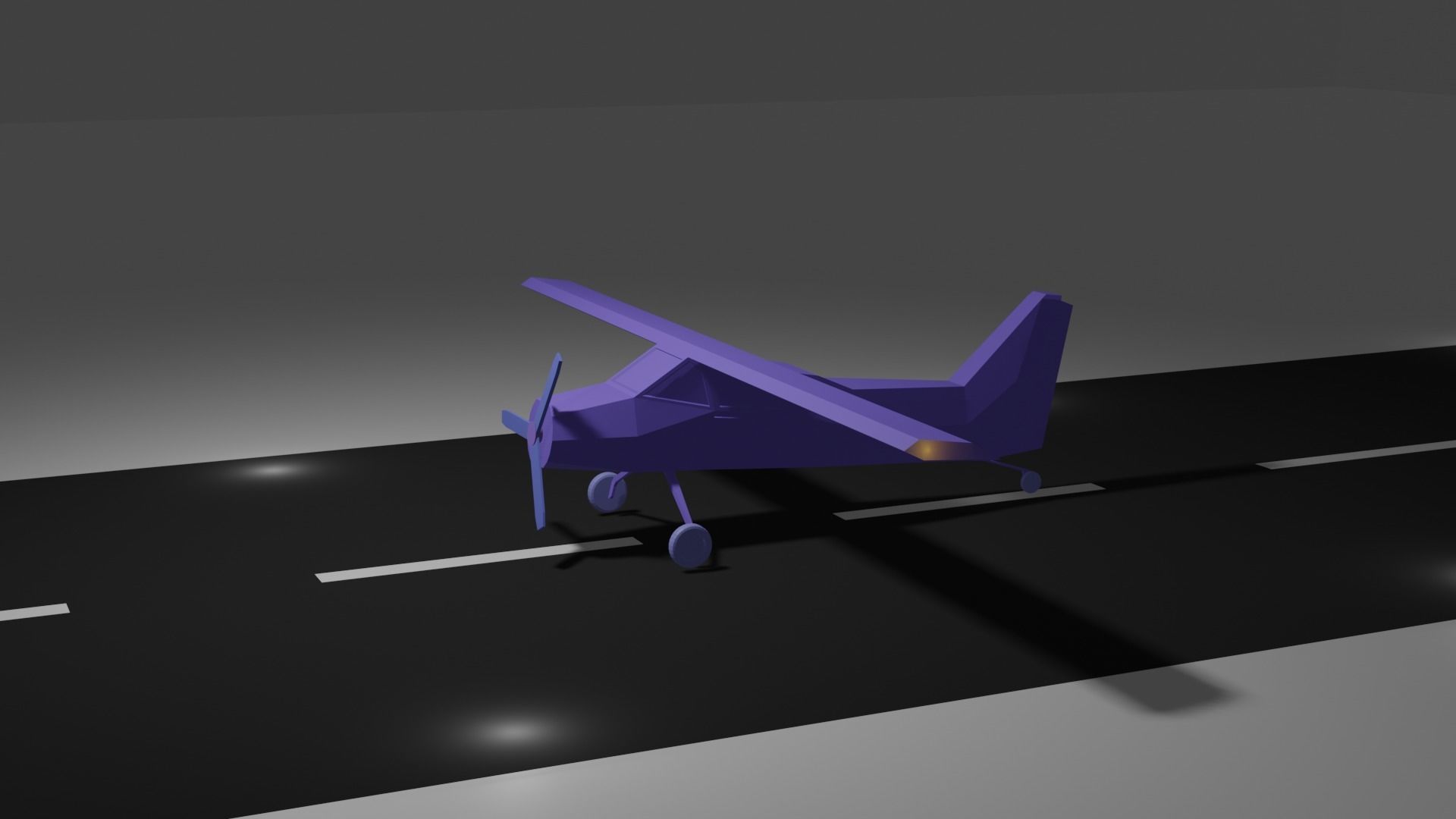low poly aircraft plane flying on runway free 3D model | CGTrader