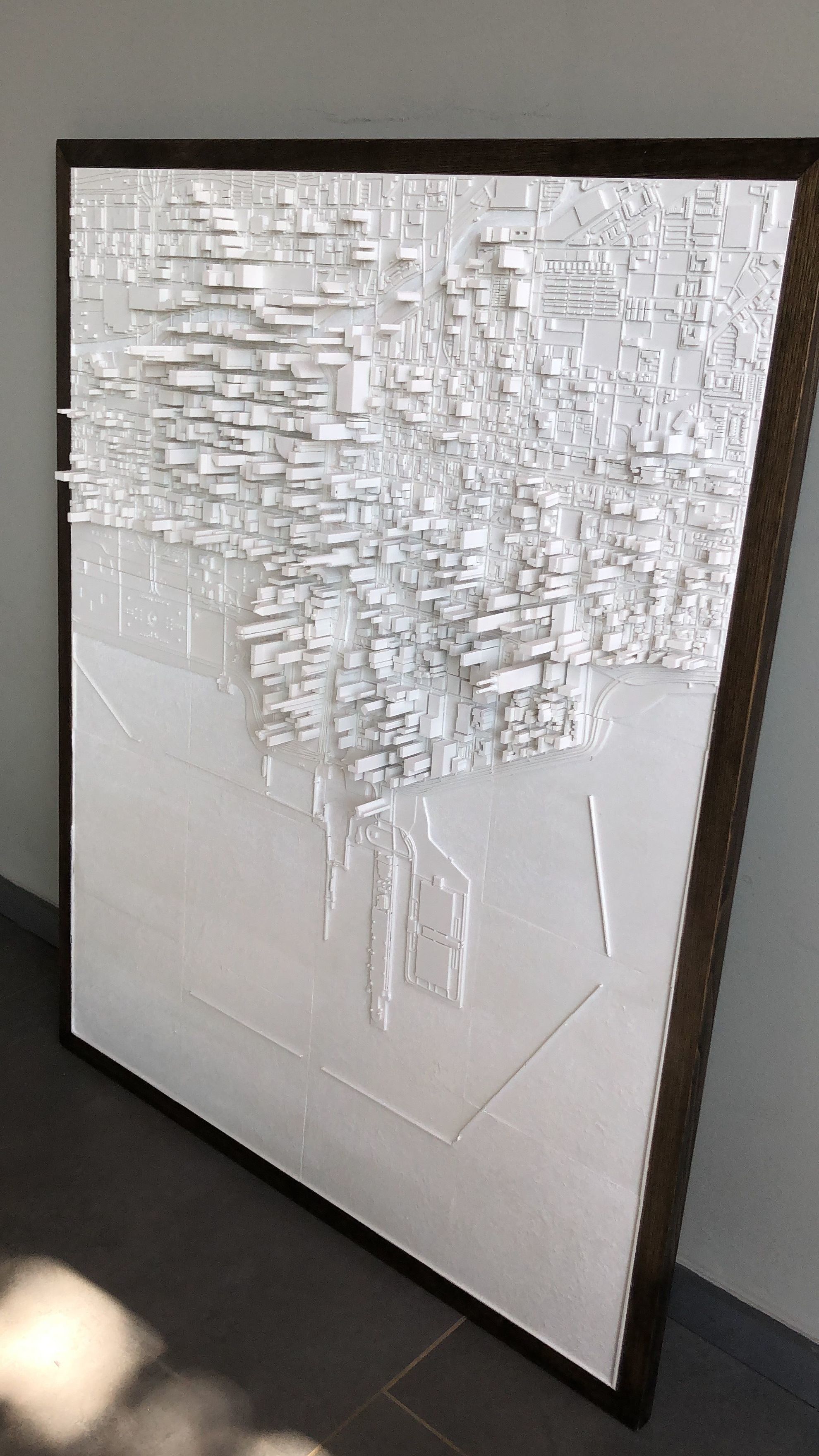 3D Chicago Map City Art Landmark Model of Chicago Skyline Art 3D model ...