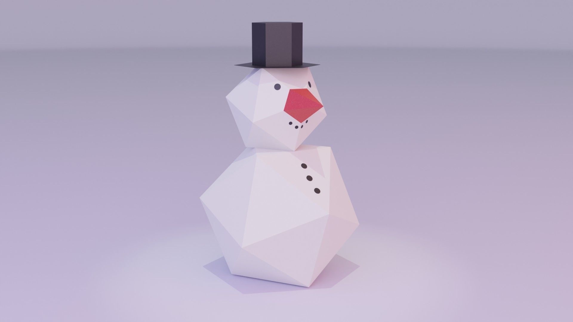 3D model Snowman VR / AR / low-poly | CGTrader