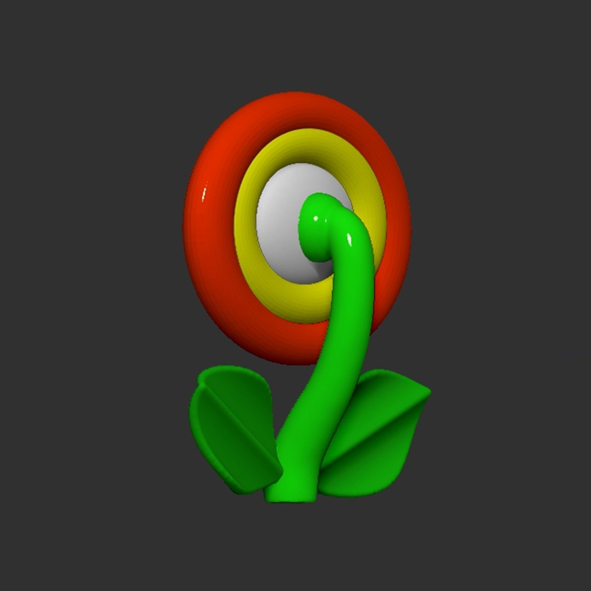 Mario Flower 3D model 3D printable | CGTrader