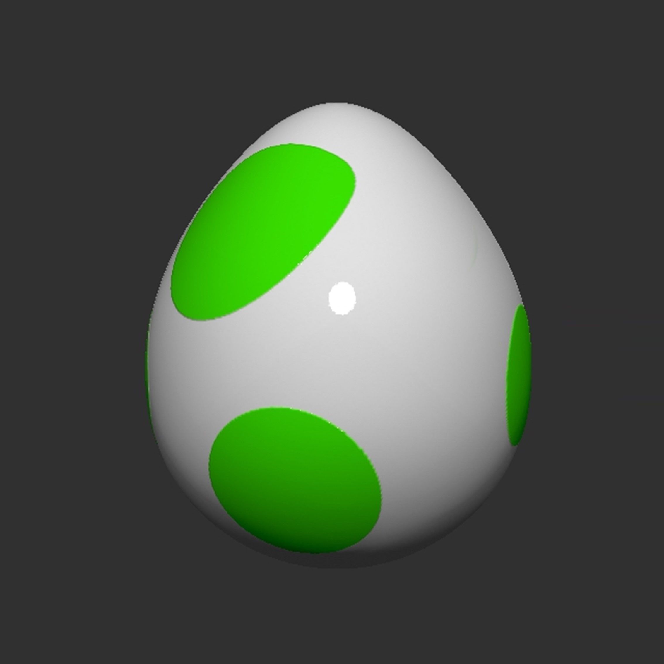 Yoshi Egg 3D model 3D printable | CGTrader