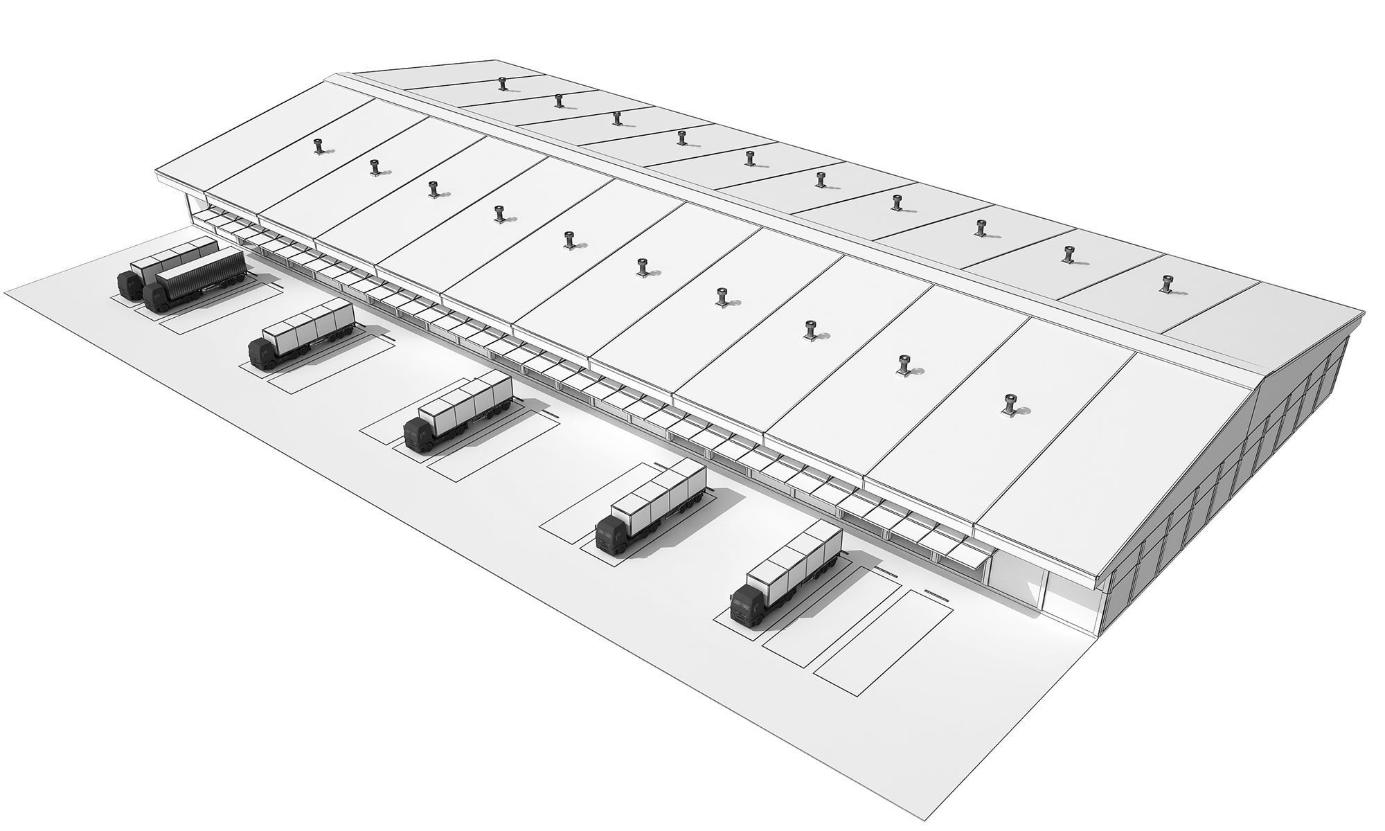 Logistics Center Collection 3D model | CGTrader