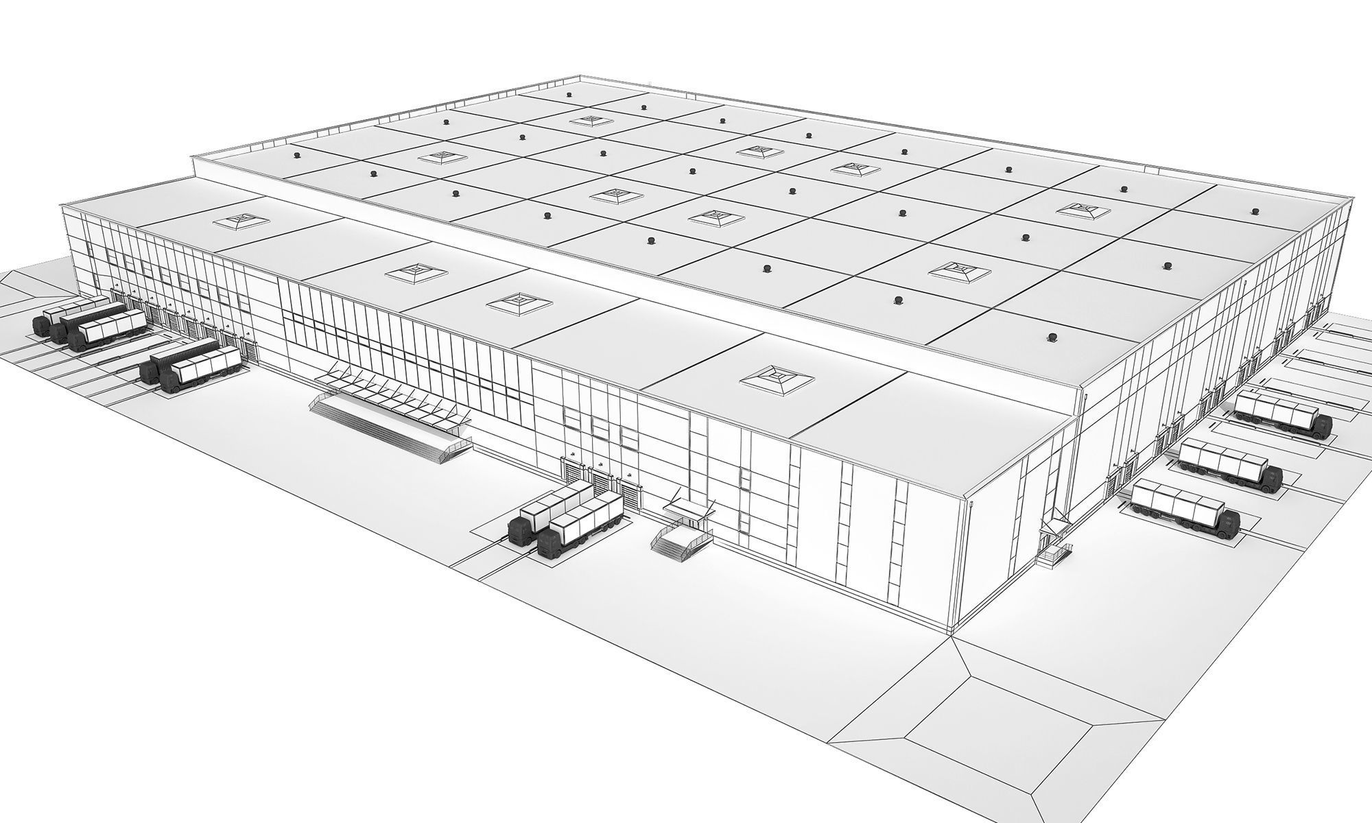 Logistics Center Collection 3D model | CGTrader