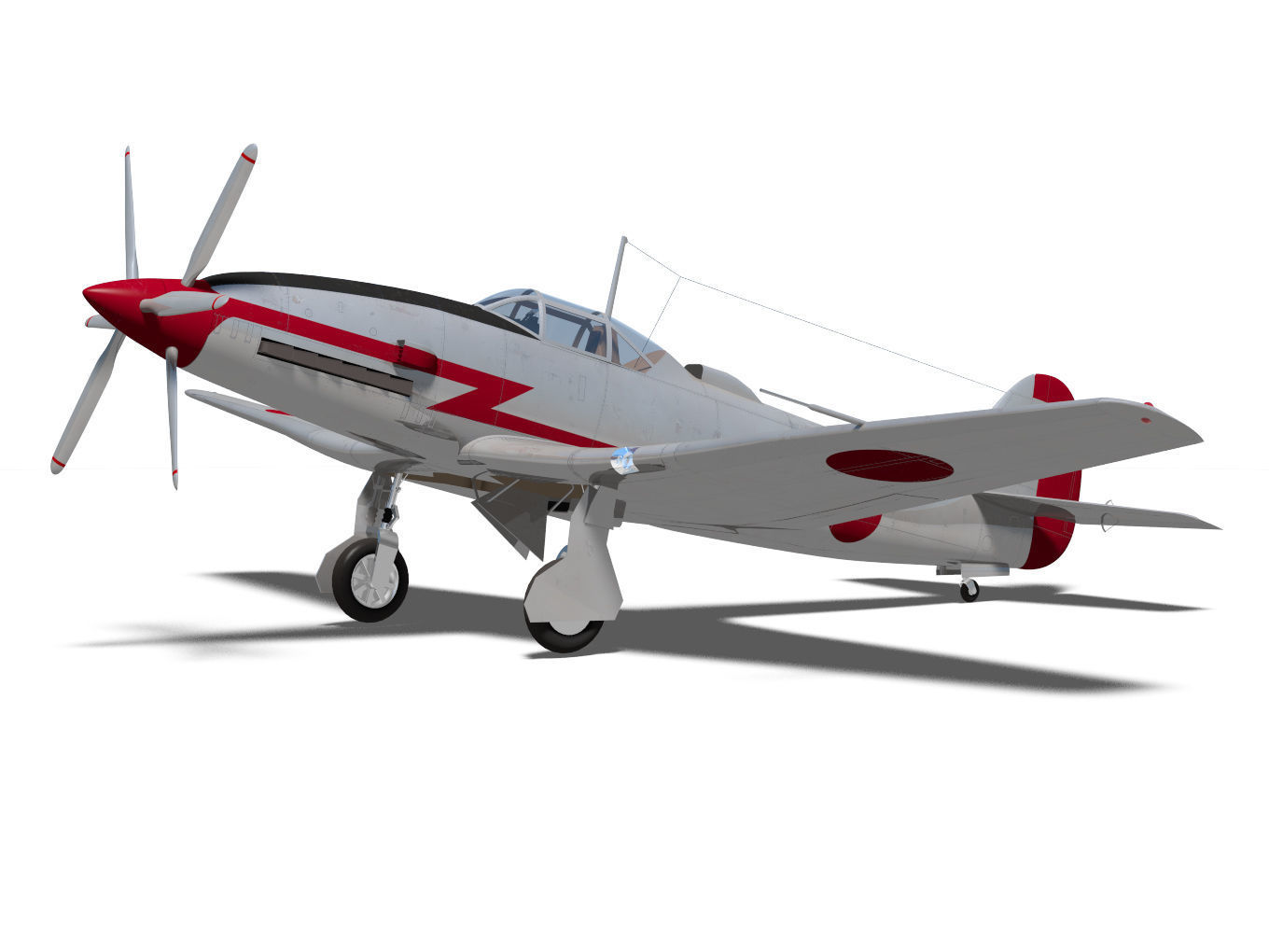 Kawasaki Ki64 3D model | CGTrader
