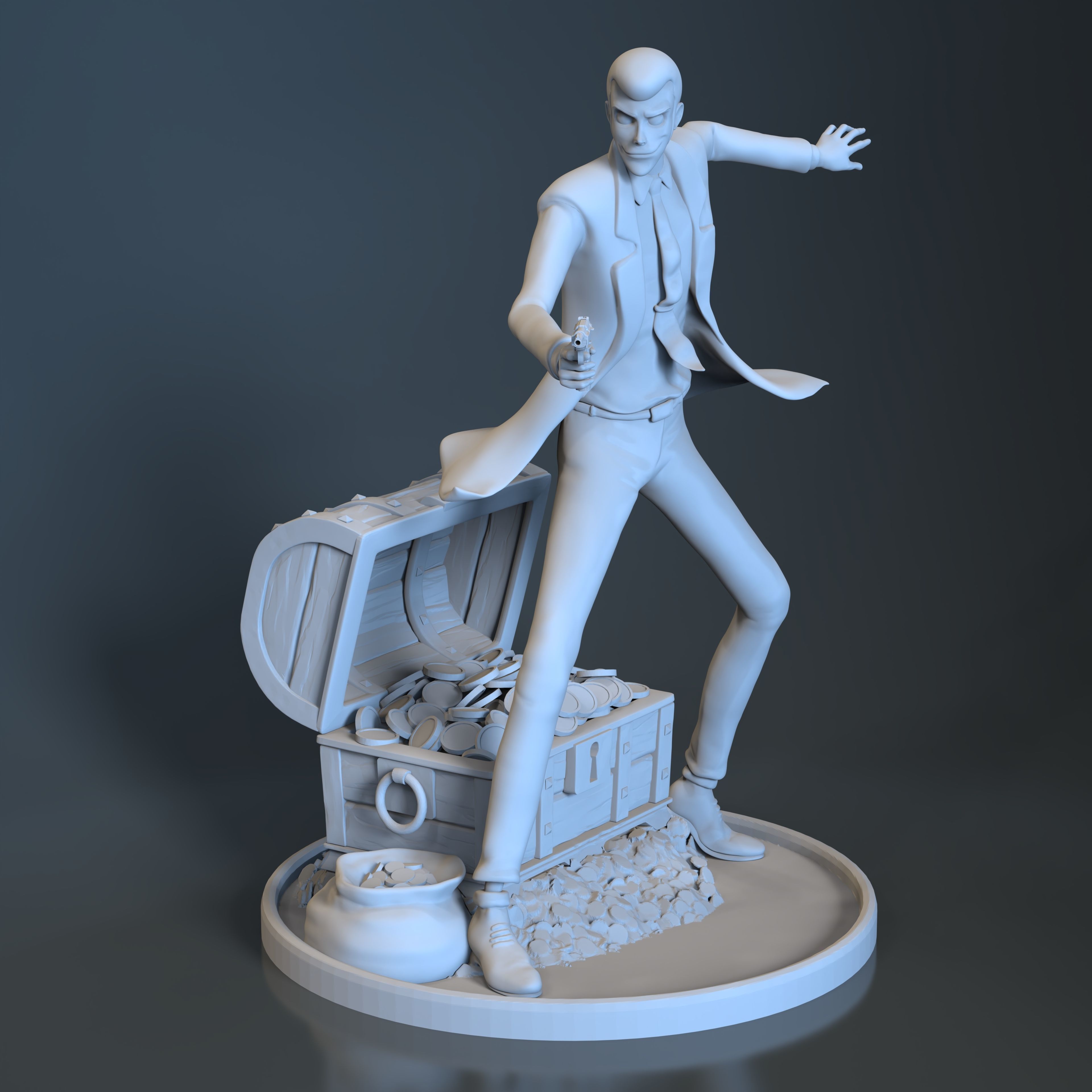 Lupin III 3D model 3D printable | CGTrader