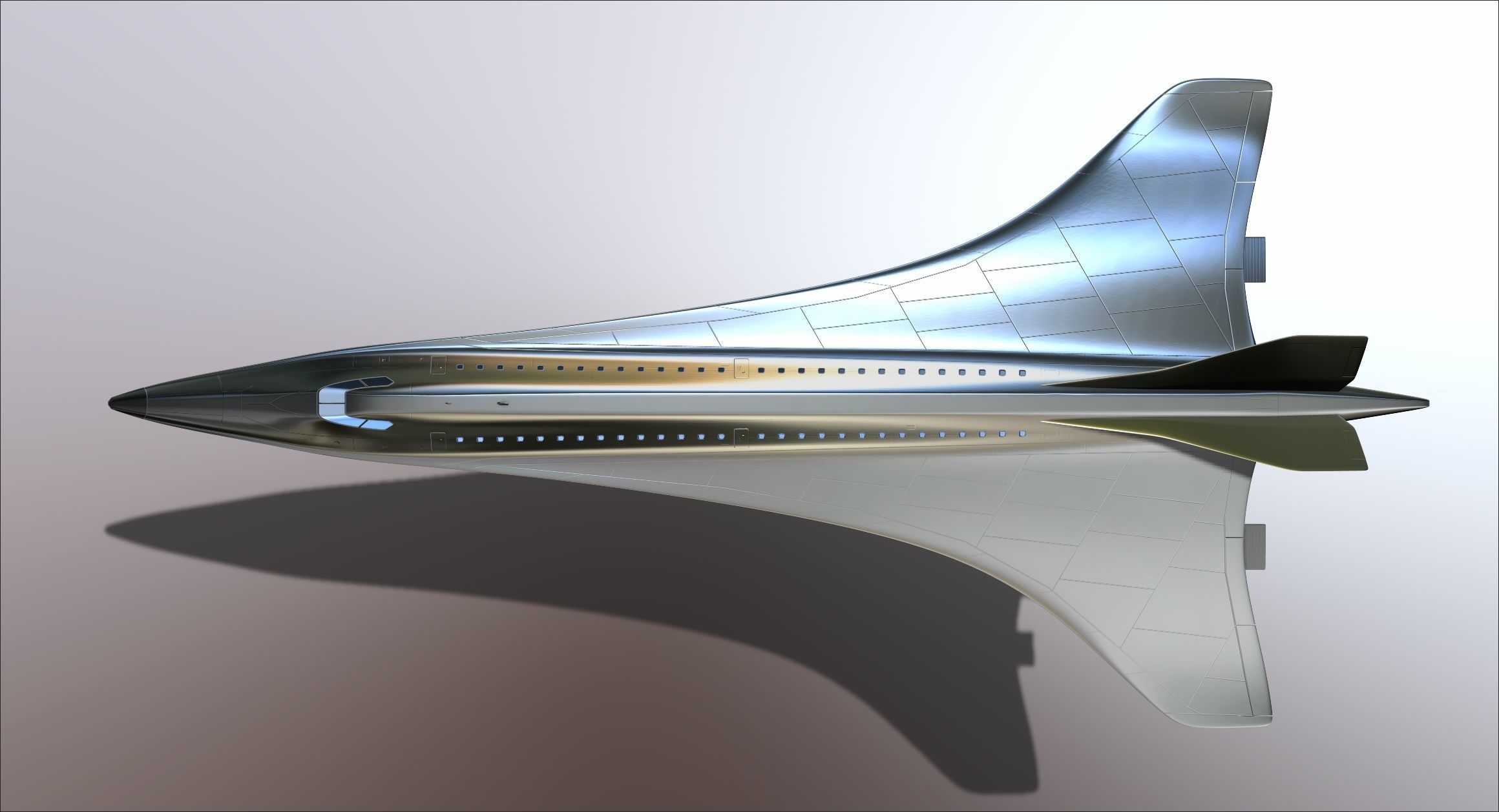 Concorde Prototype Aircraft Future File STL for 3D Printing 3D model 3D ...