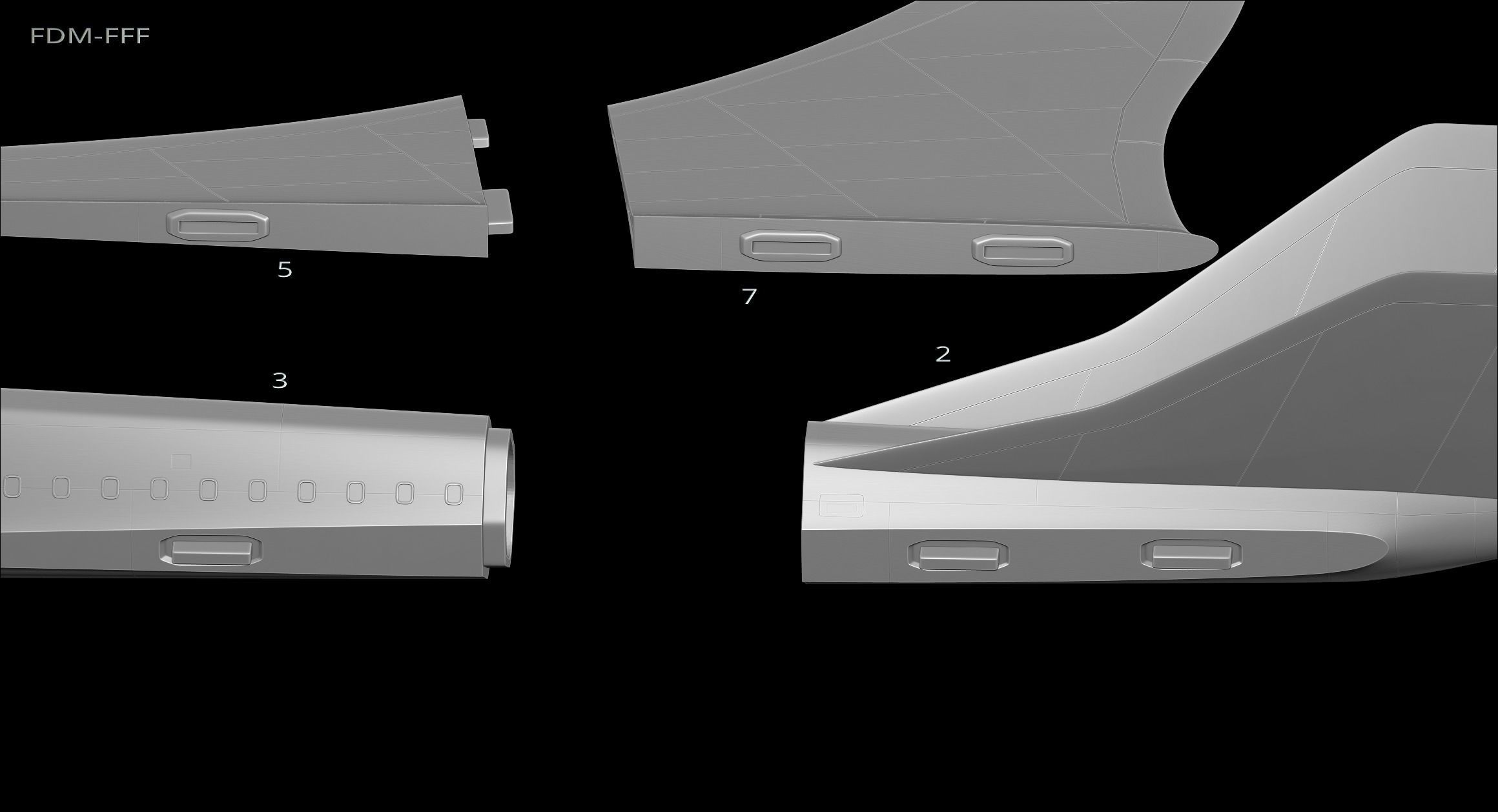 Concorde Prototype Aircraft Future File STL for 3D Printing 3D model 3D ...