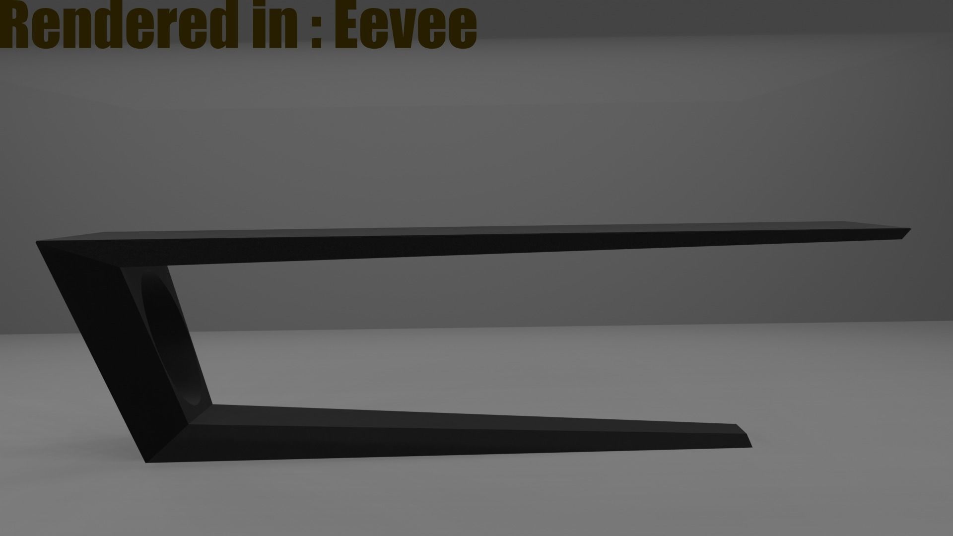 3D model Modern geometric Desk 02 VR / AR / low-poly | CGTrader