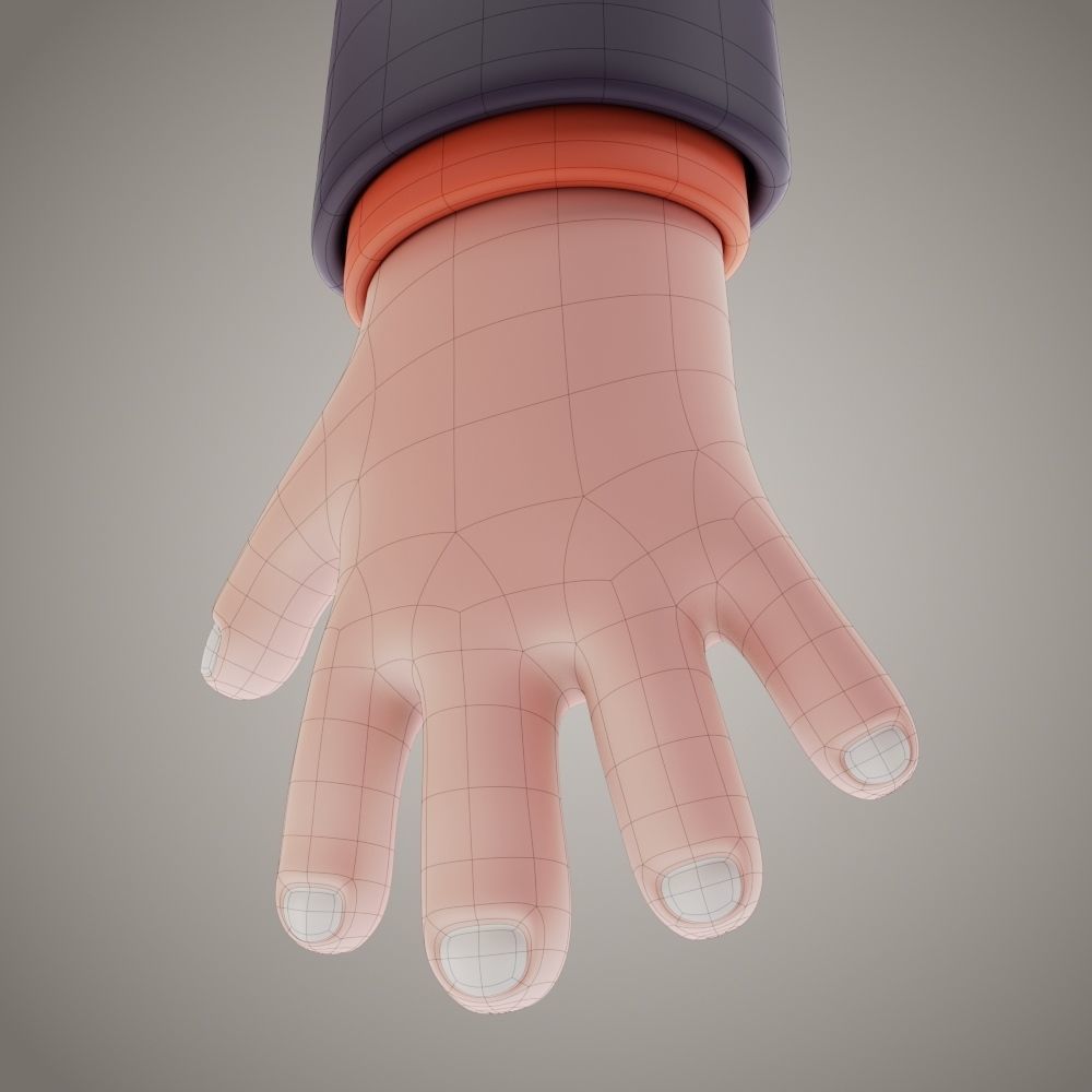 Stylized hand 3D model | CGTrader
