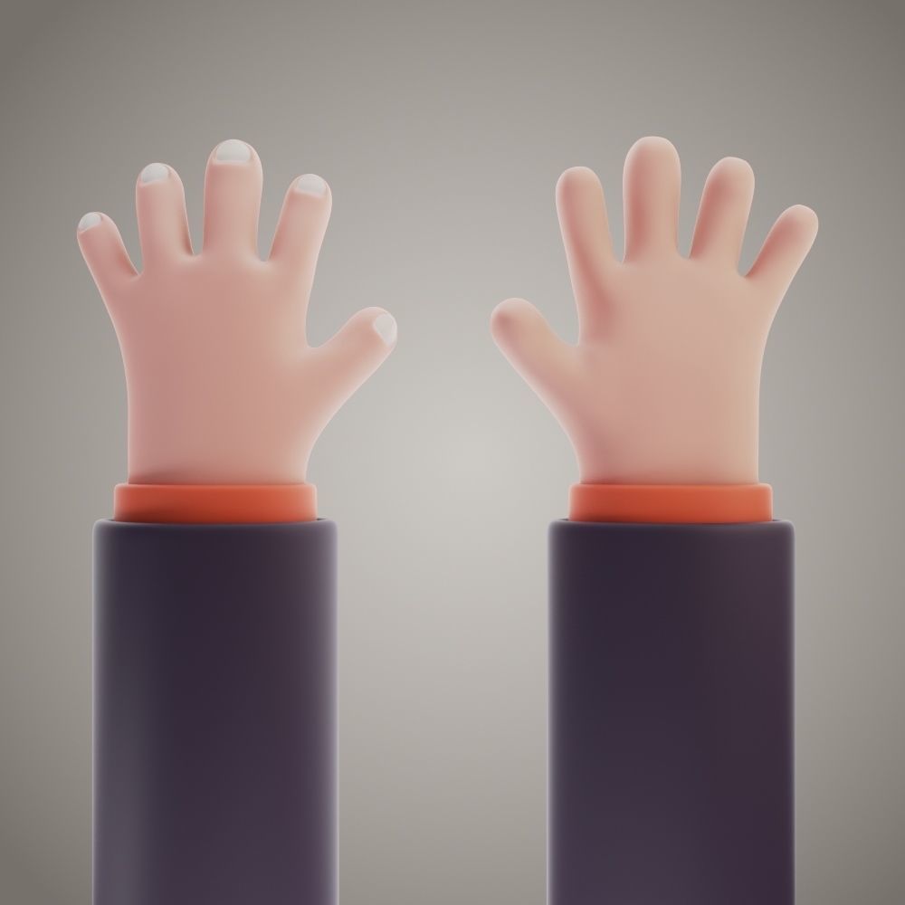 Stylized hand 3D model | CGTrader
