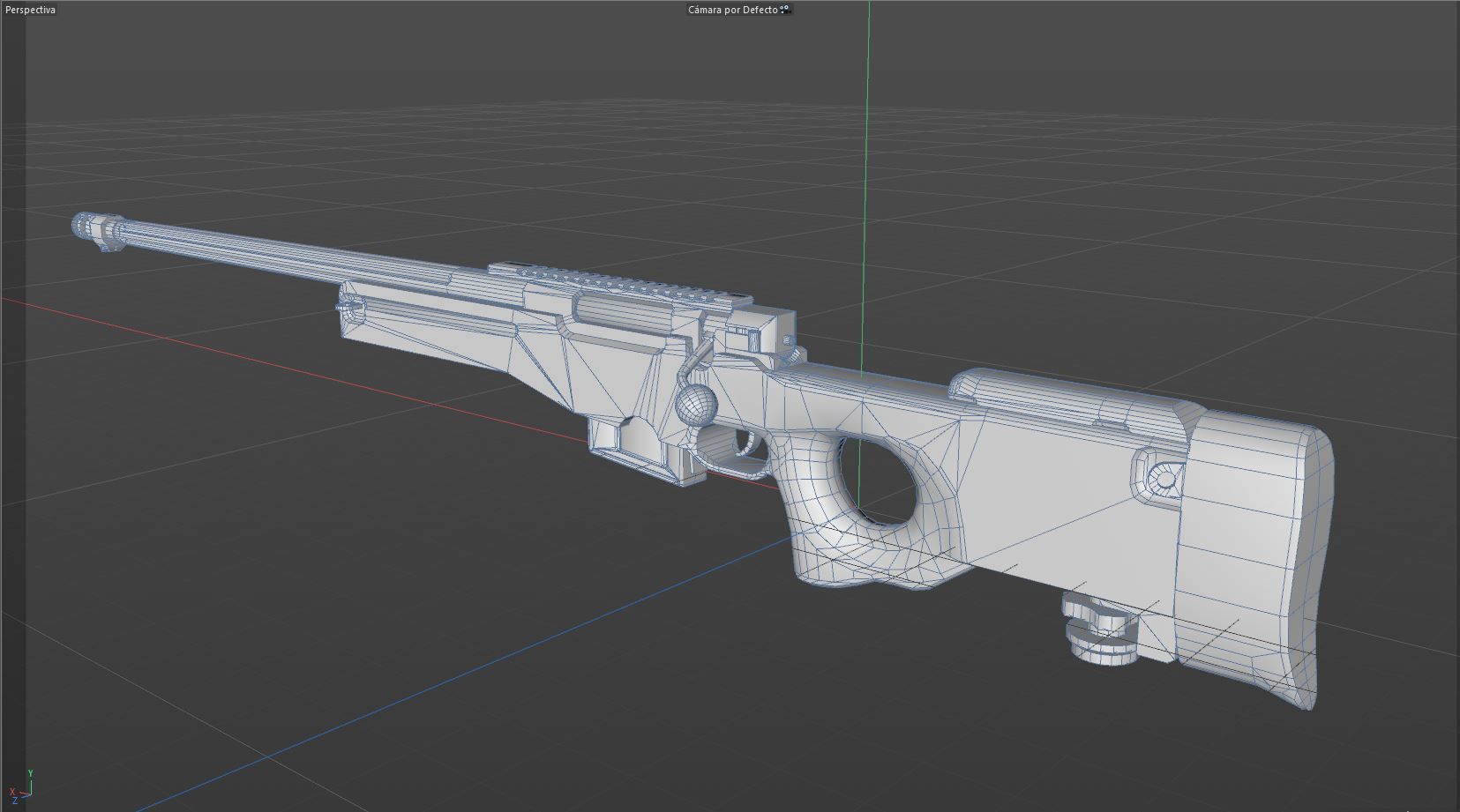 3D model AWM Sniper Rifle Low-poly 3D model VR / AR / low-poly | CGTrader