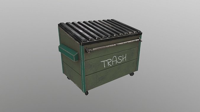 3D model Sci-Fi Garbage Dumpster VR / AR / low-poly | CGTrader