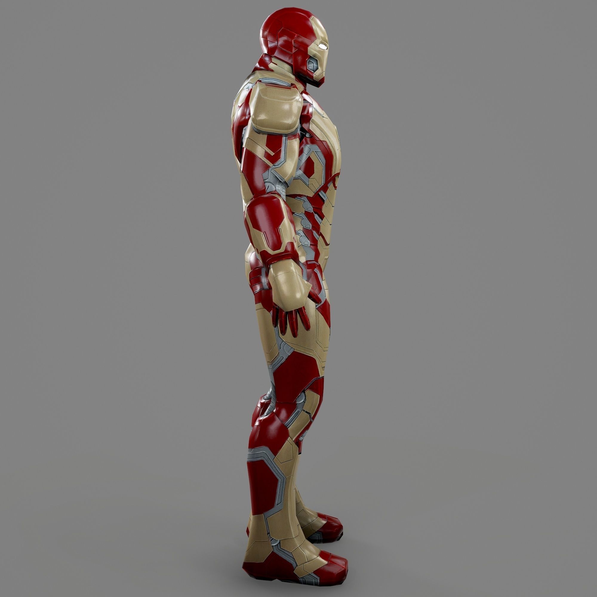 Iron Man Mark 42 Full Wearable Accurate Armor with Inner Parts 3D model ...