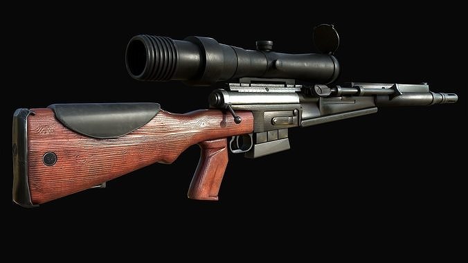 MAS FR F2 Sniper Rifle 3D model | CGTrader
