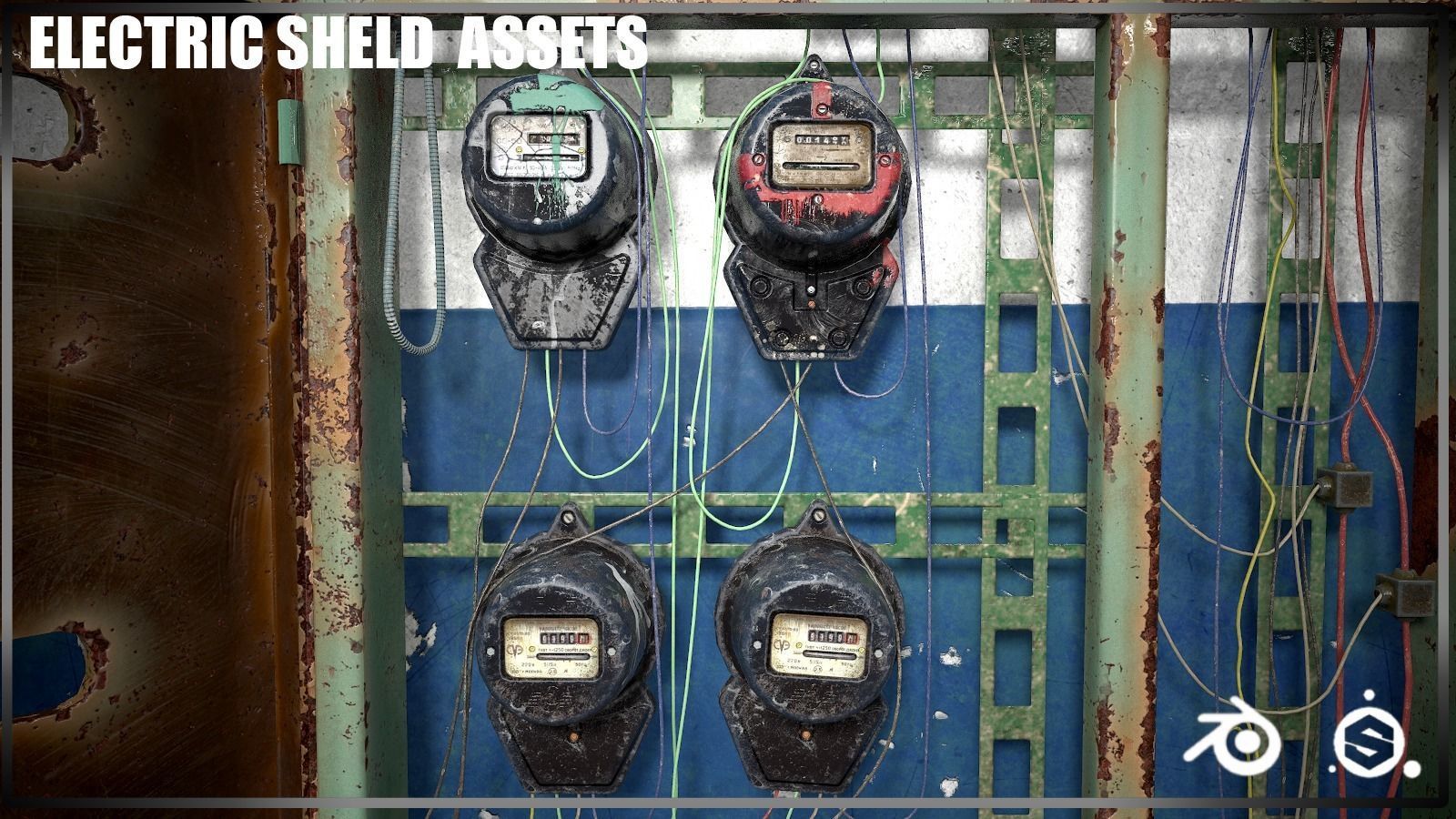 3D model Electrical shield assets VR / AR / low-poly | CGTrader