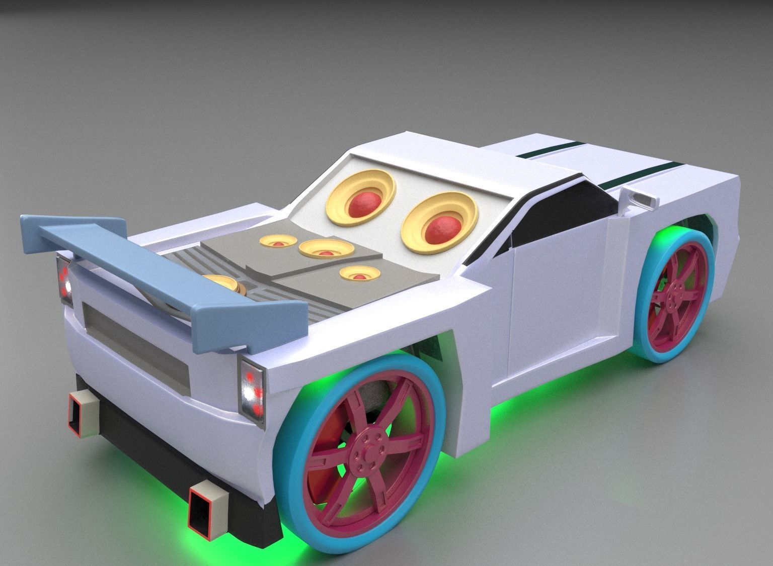 3D model CAR BASSLINE HOT WHEELS ACCELERACERS VR / AR / low-poly | CGTrader