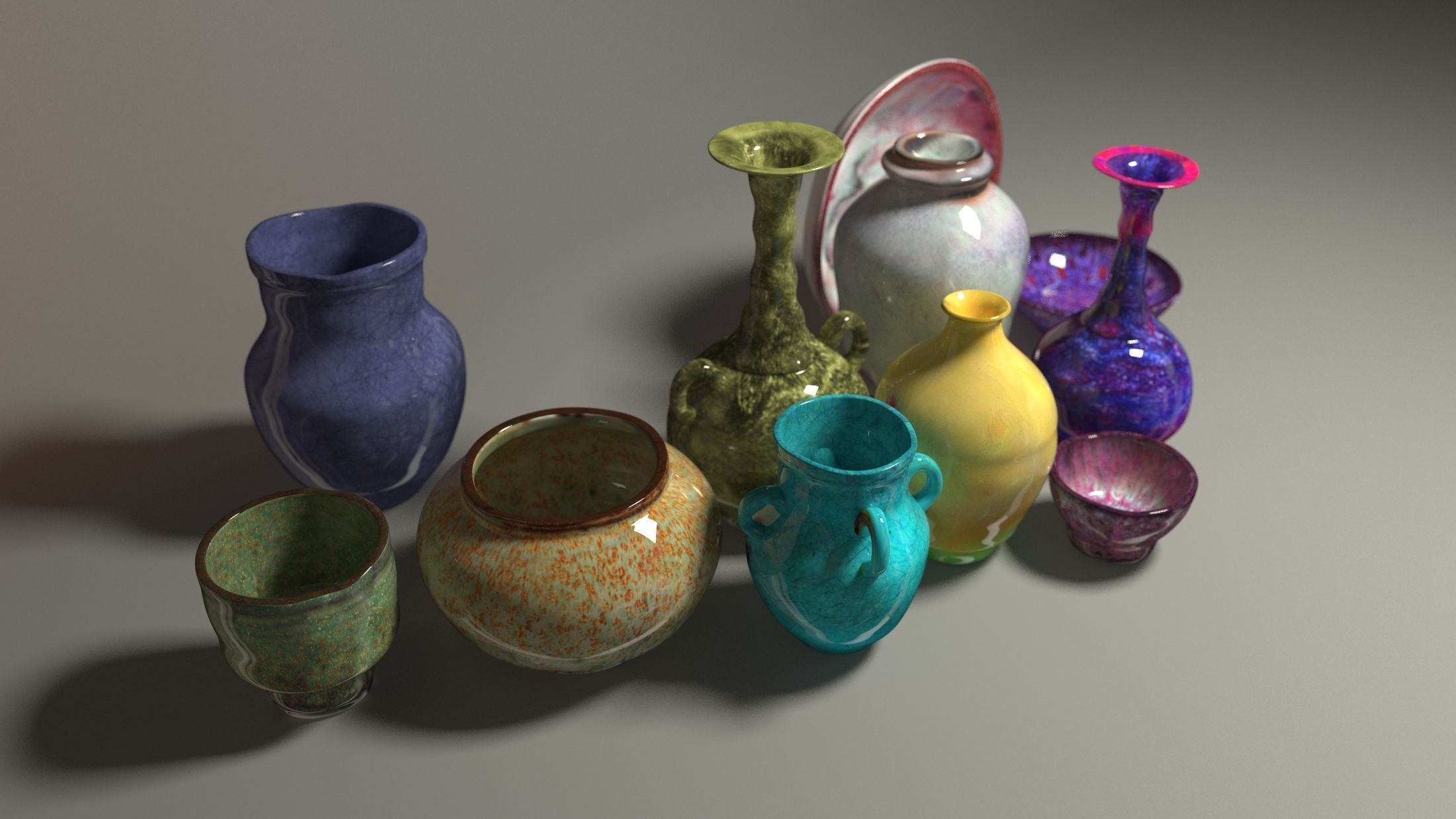 Porcelain pottery model of jun porcelain-ALL 3D model | CGTrader