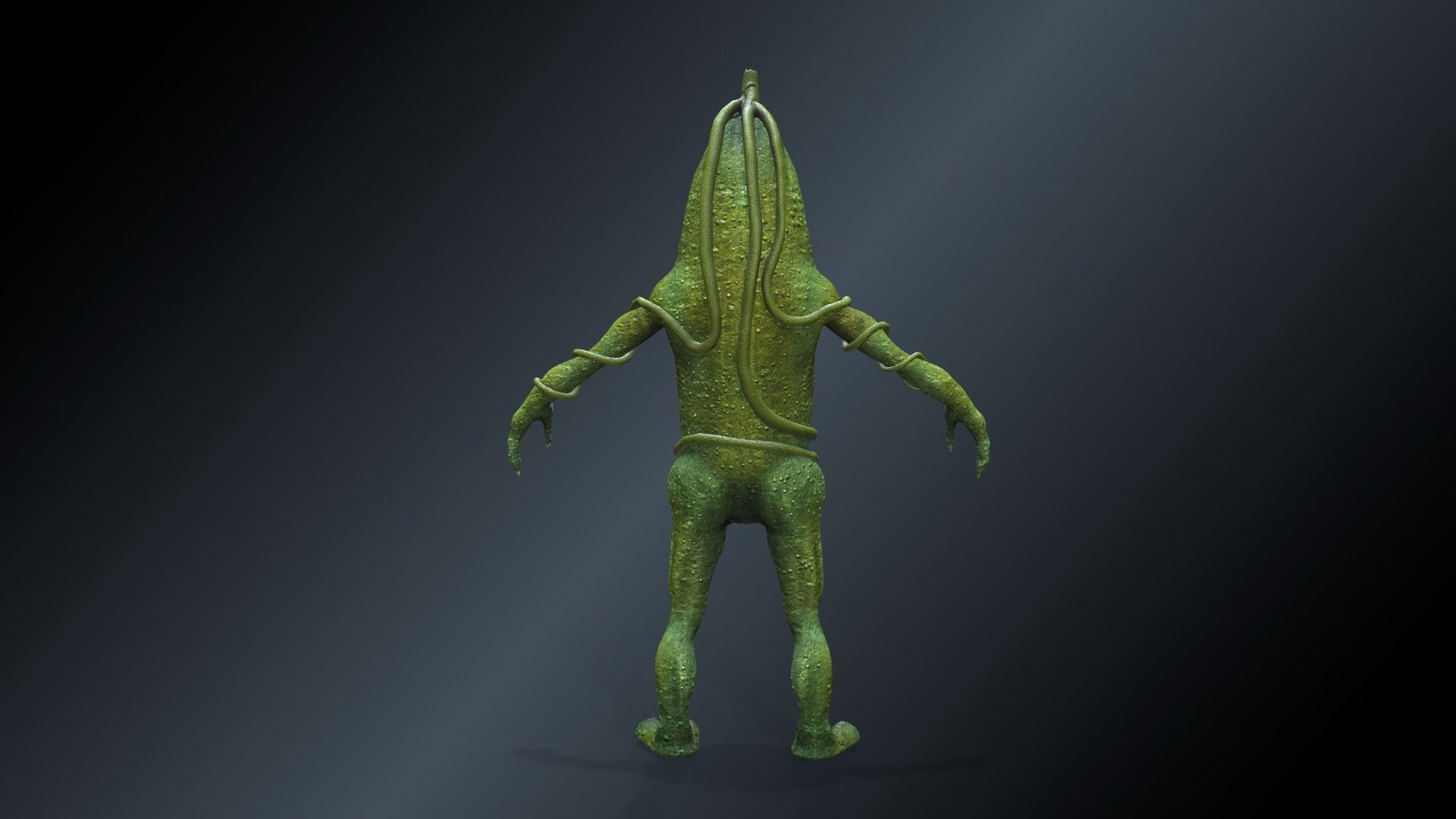 3D model Cucumber monster - Game Ready VR AR low-poly 3d model VR / AR ...