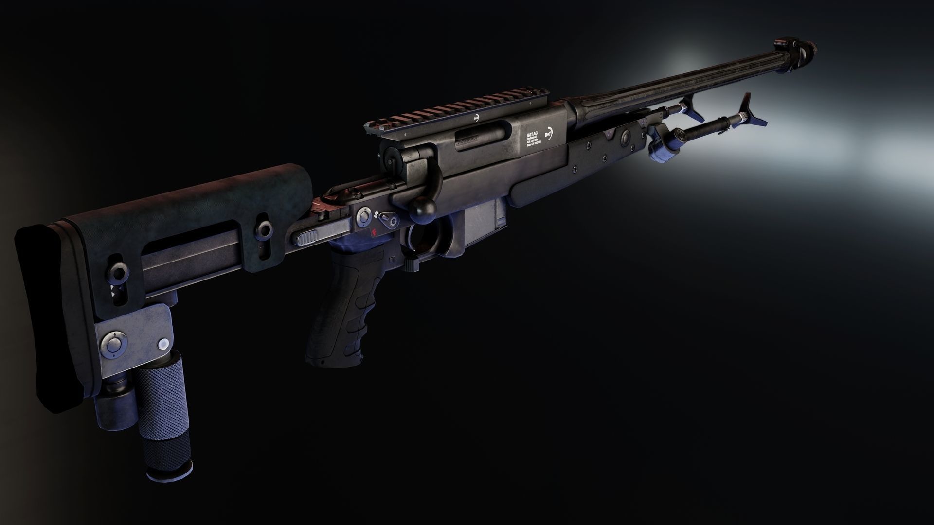 3D model BT APR 308 sniper rifle VR / AR / low-poly | CGTrader