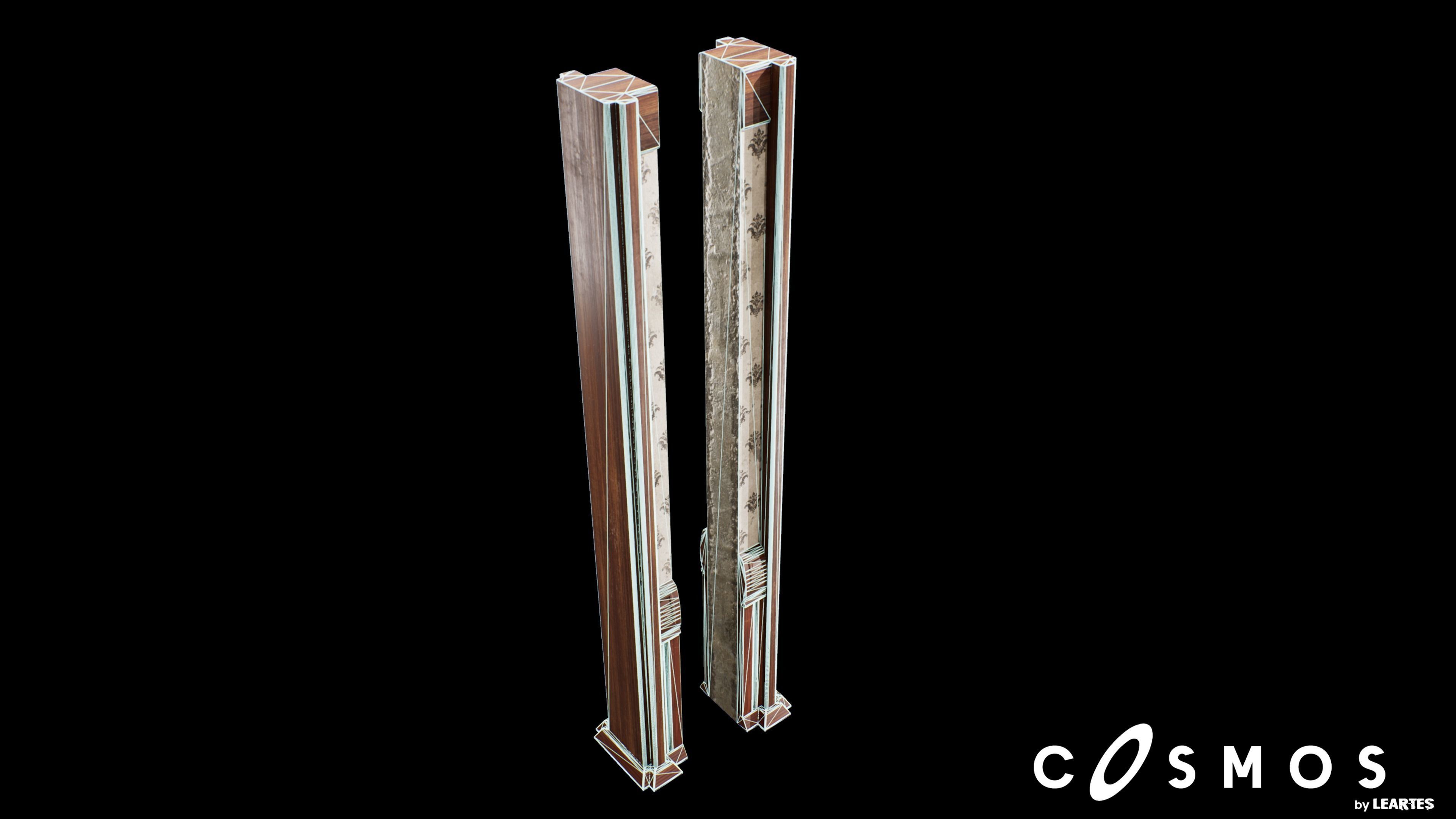 3D model Vintage Module Interior End Caps VR / AR / low-poly | CGTrader