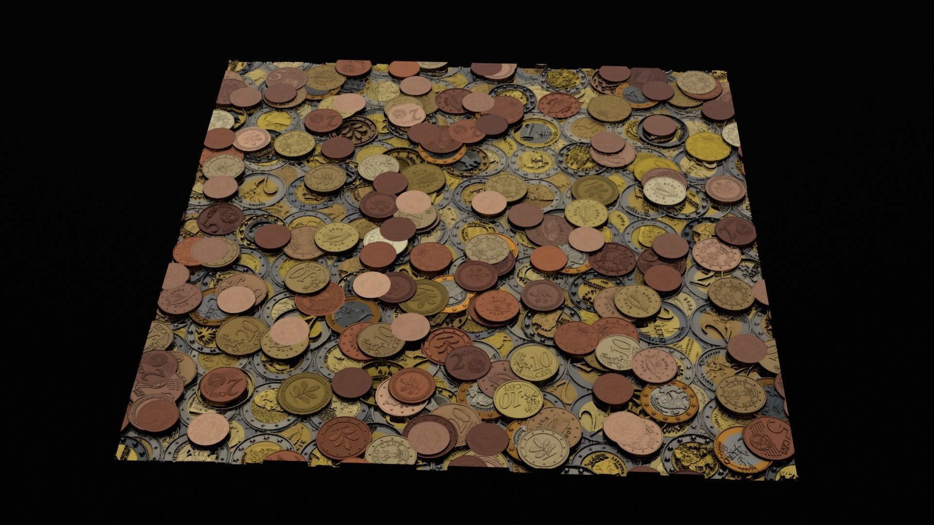 Modern Euro Coins Texture Material Texture | CGTrader