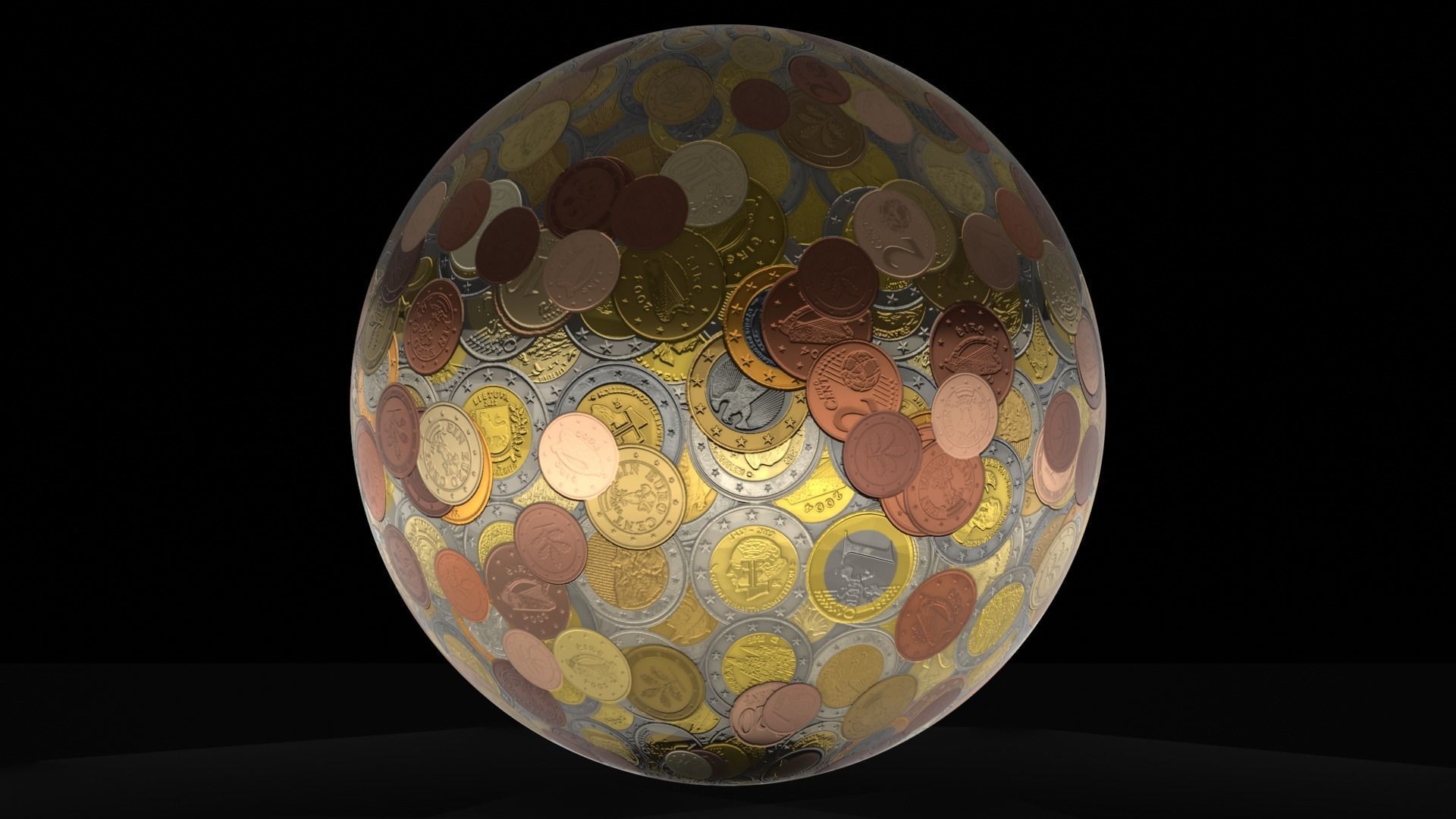 Modern Euro Coins Texture Material Texture | CGTrader