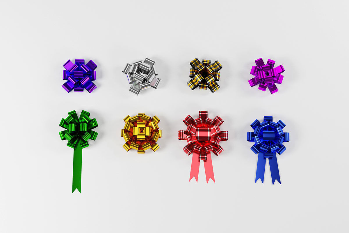 Ribbons Collection 3D Models Set 3D model | CGTrader