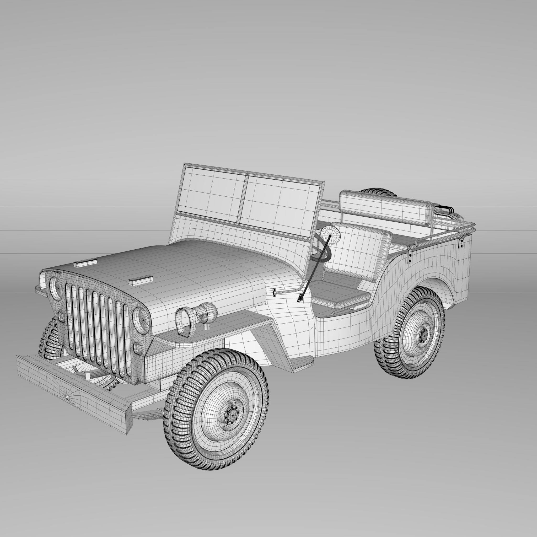 Willys Jeep 3D model | CGTrader