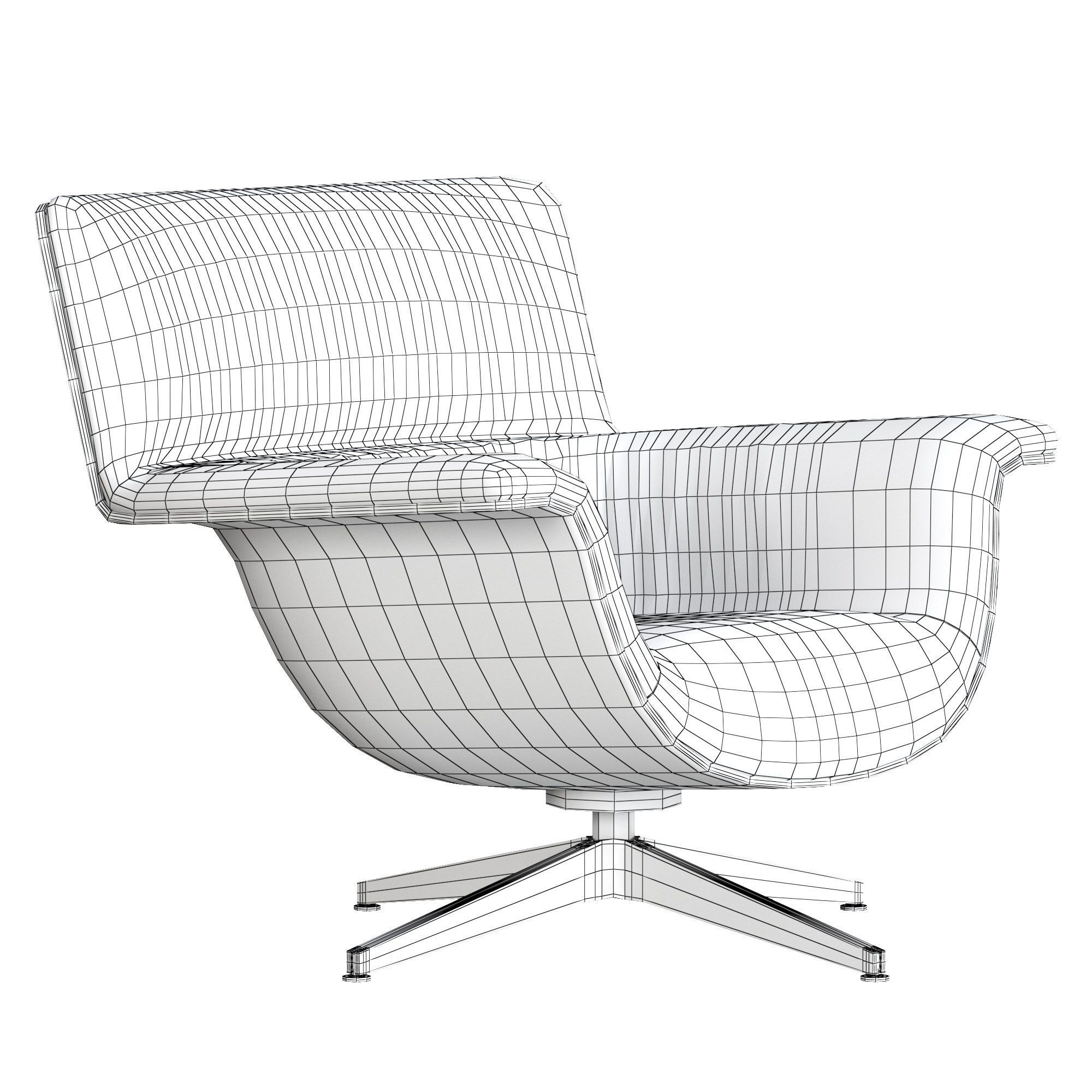 saint luc coach chair 3D model | CGTrader