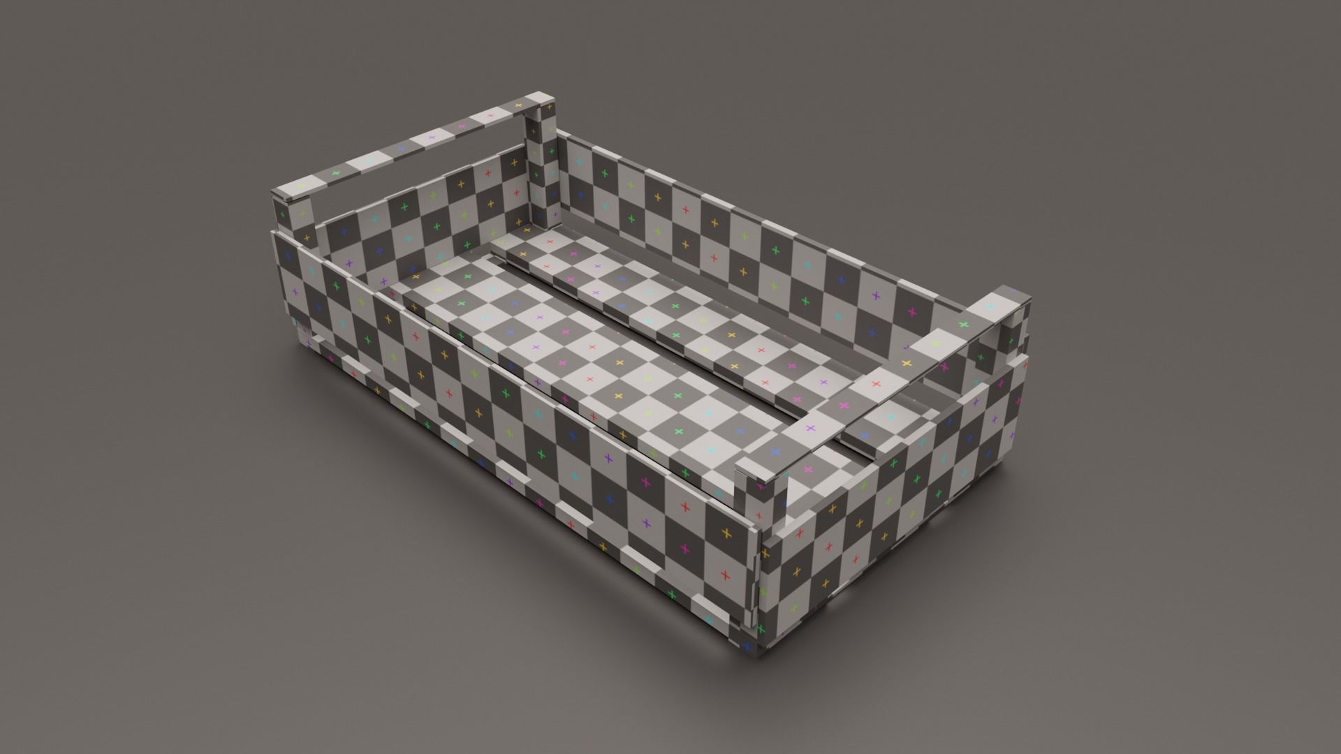 Wooden Crate Game Ready ideal for street market free VR / AR / low-poly ...