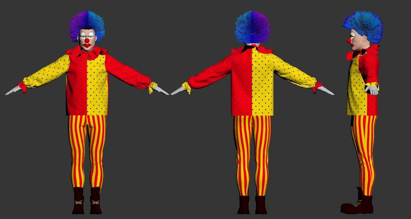 3D model Clown Jester VR / AR / low-poly | CGTrader
