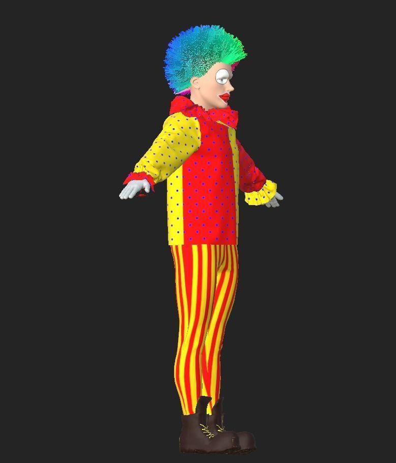 3D model Clown Jester VR / AR / low-poly | CGTrader