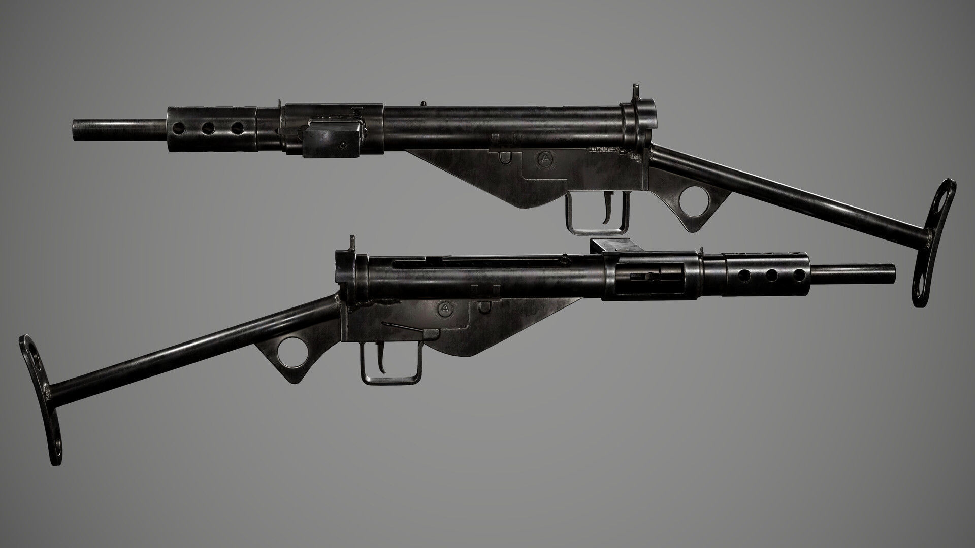 3D model Sten MKII VR / AR / low-poly | CGTrader