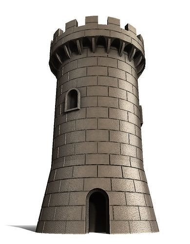 Awesome Castle Tower Miniature perfect for Resin or FDM printing 3D ...