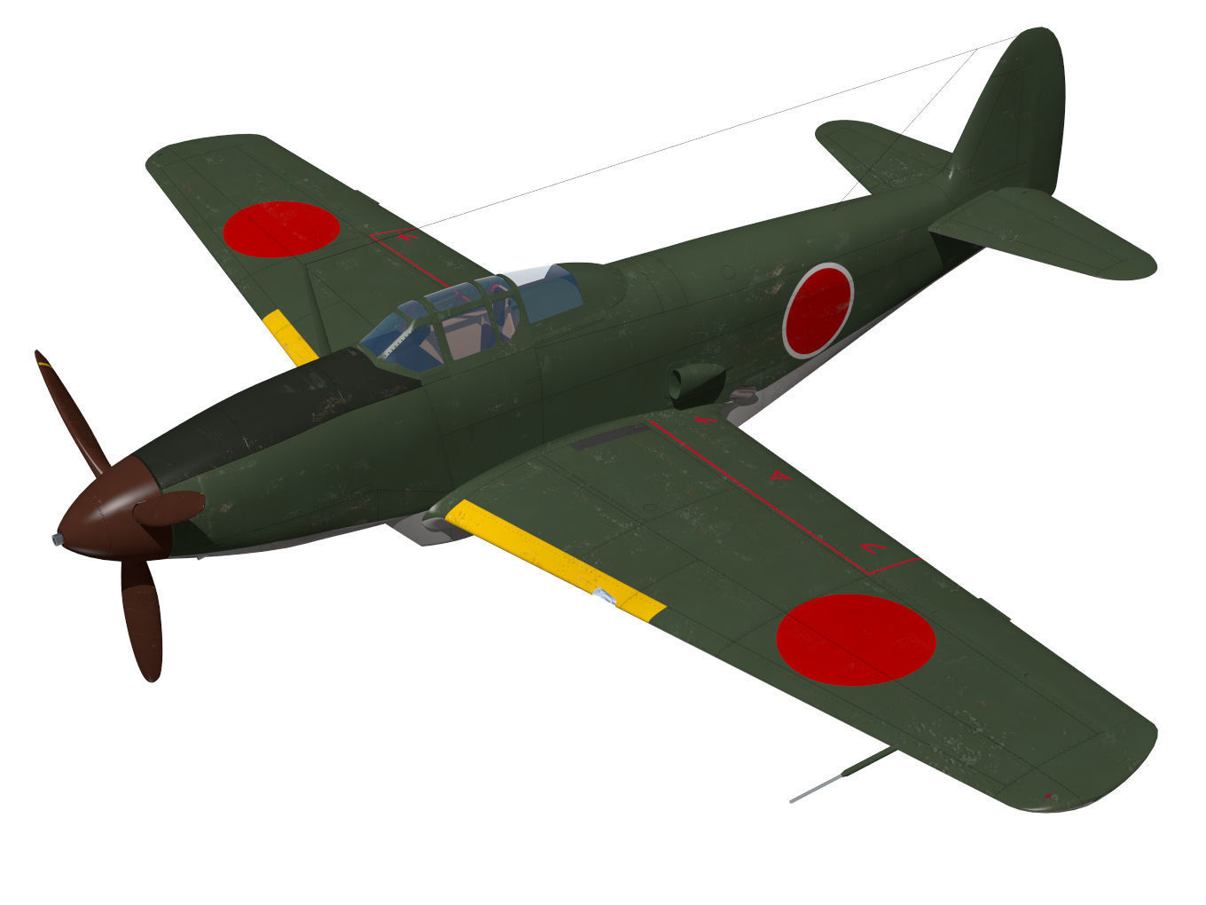 Kawasaki Ki88 3D model | CGTrader