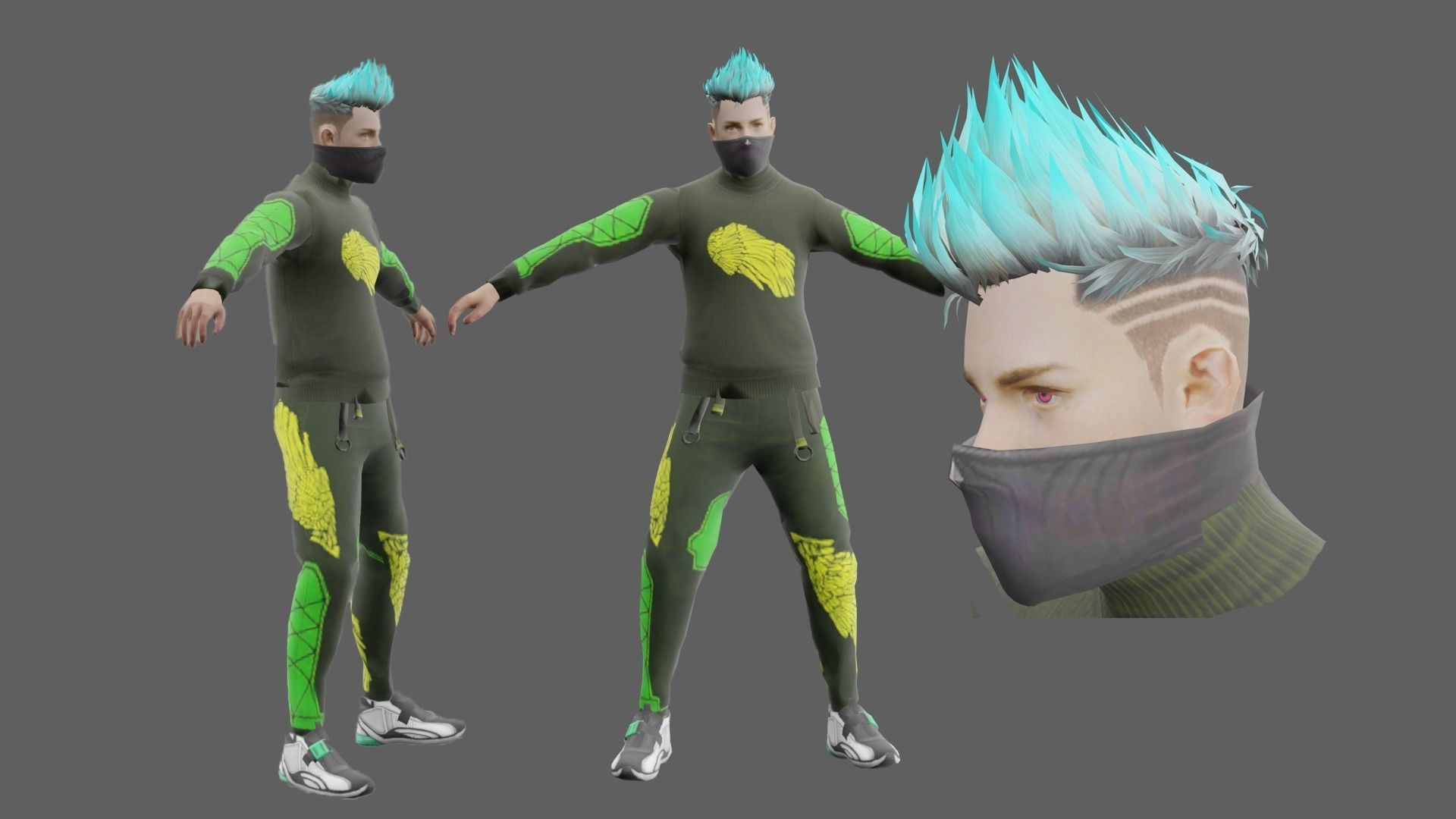 3D model Free Fire Model VR / AR / low-poly | CGTrader