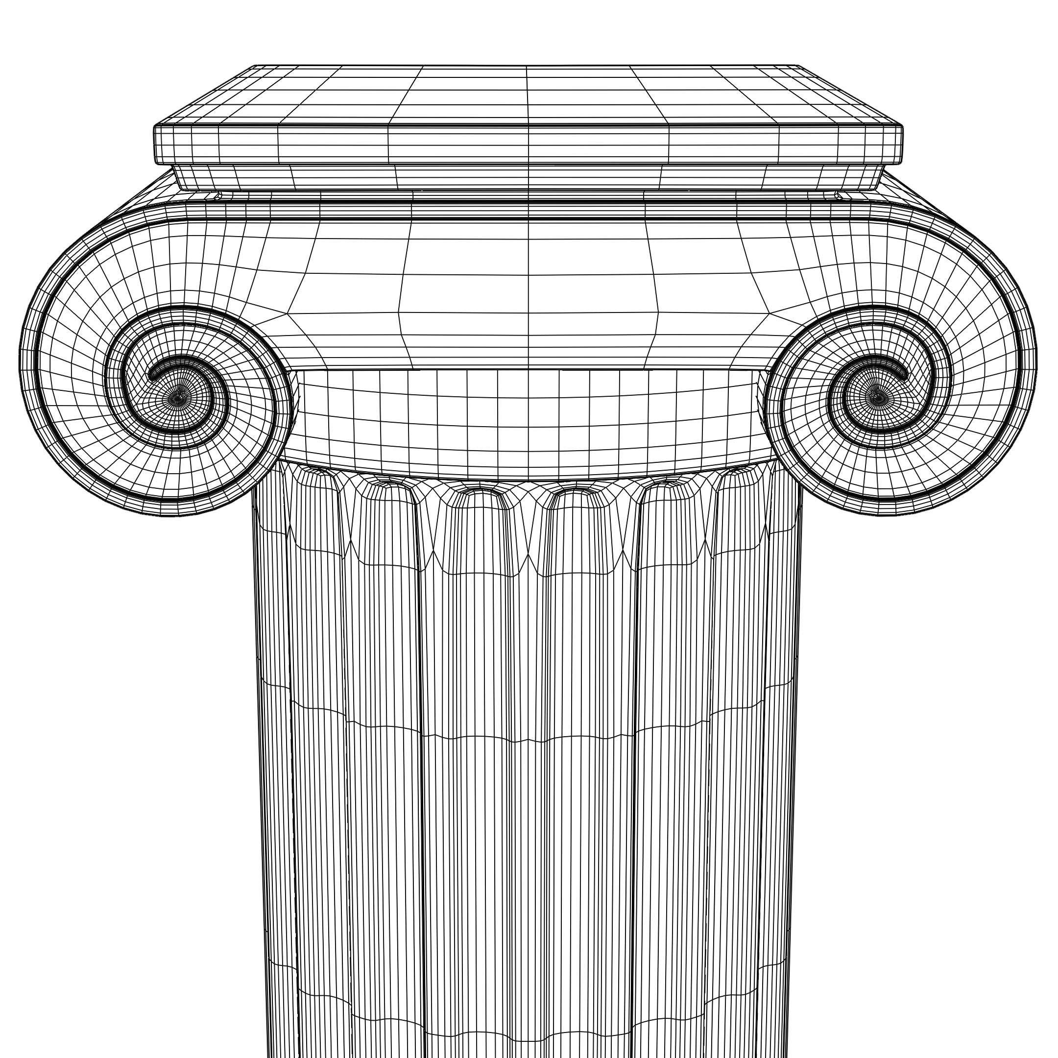 Ionic column 3D model | CGTrader