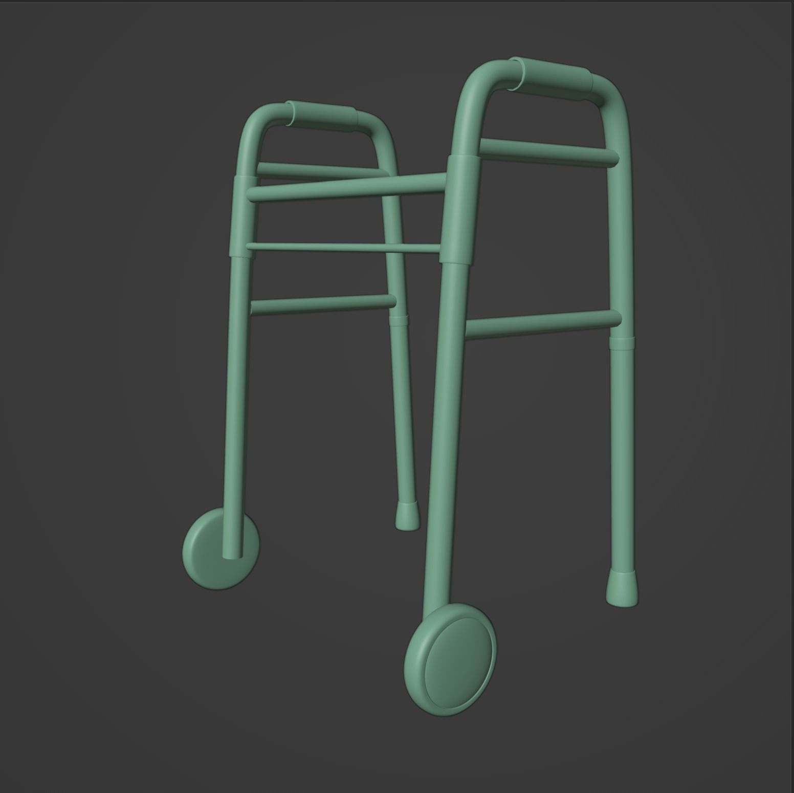 Walker - cartoon style 3D model | CGTrader