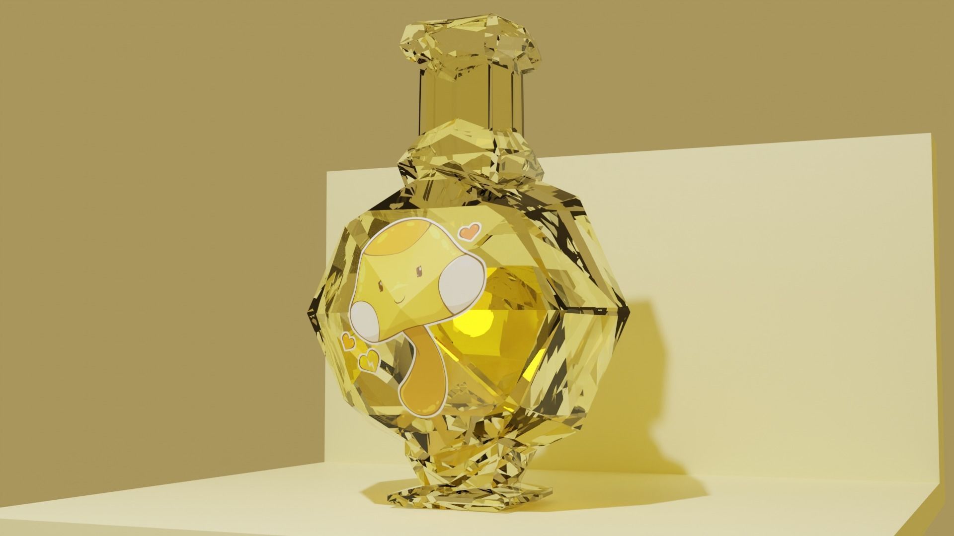 Electric Mushi Potion 3D model | CGTrader