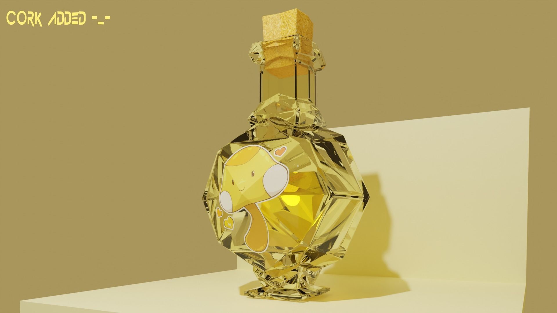 Electric Mushi Potion 3D model | CGTrader