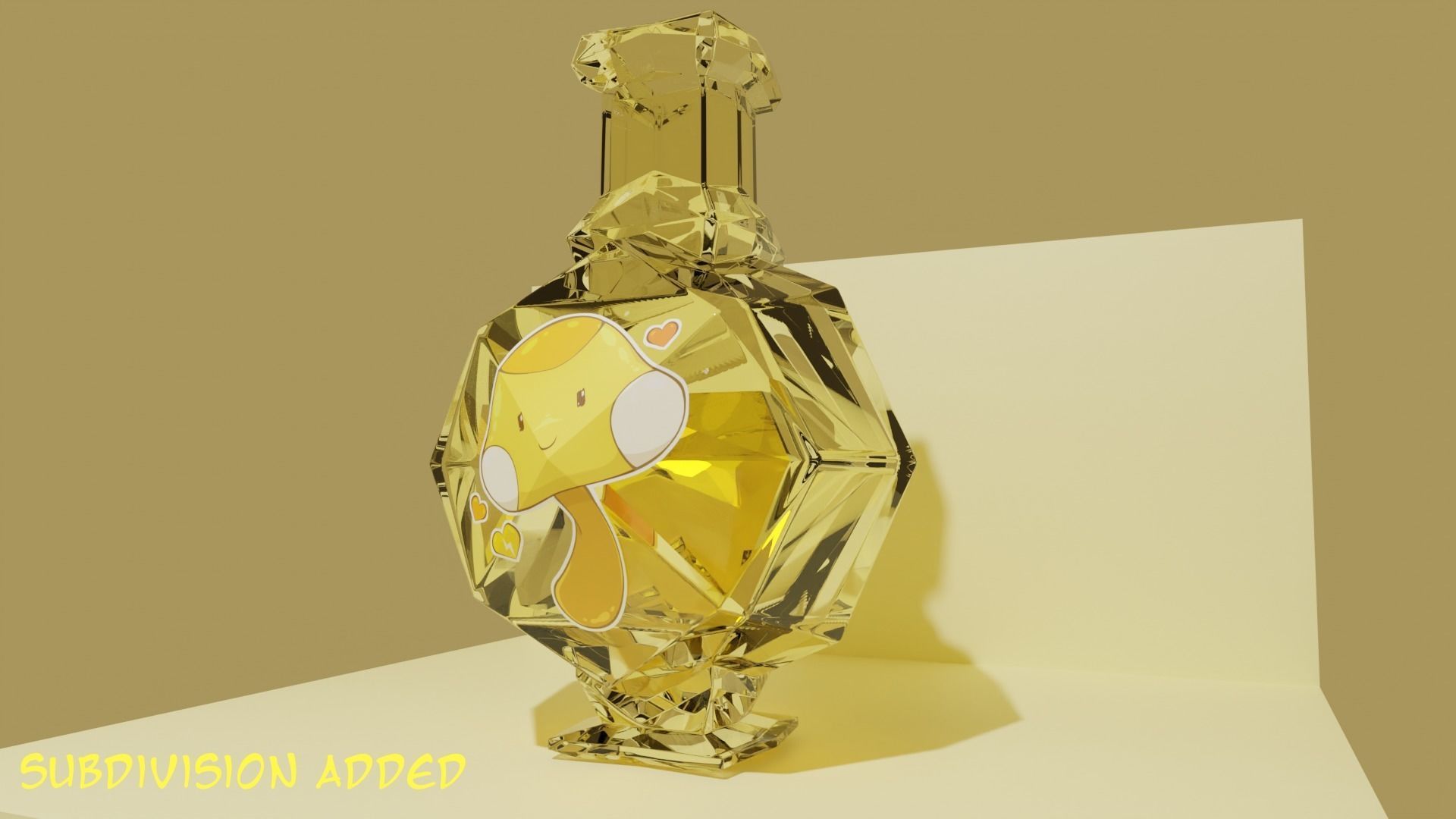 Electric Mushi Potion 3D model | CGTrader