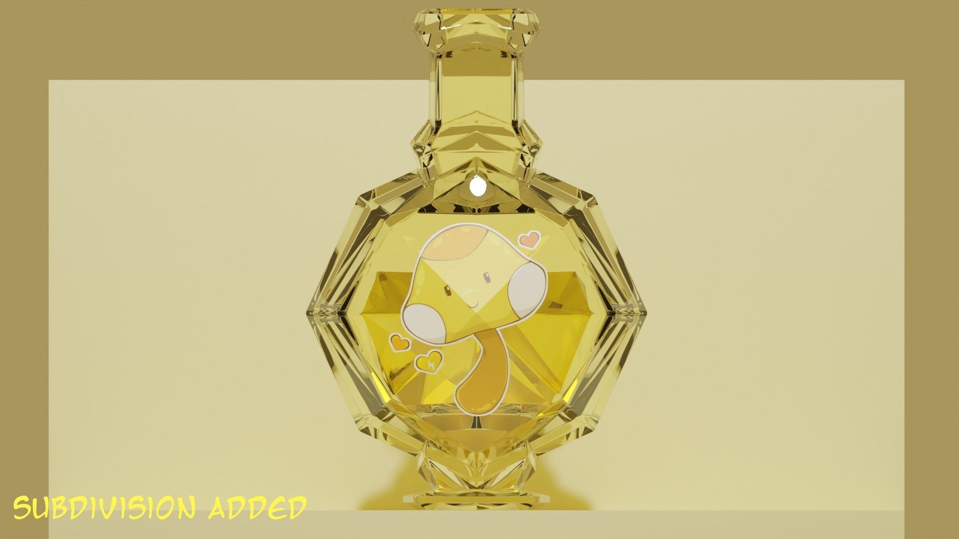 Electric Mushi Potion 3D model | CGTrader