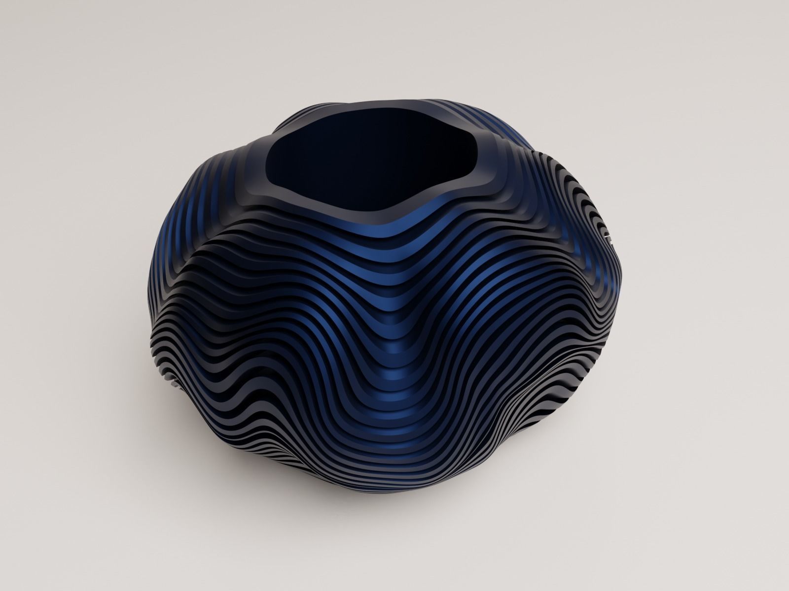 Abstract parametric vase free 3D model 3D printable | CGTrader