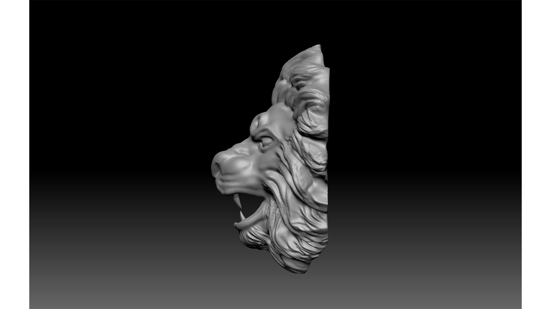 lion face 3D model 3D printable | CGTrader
