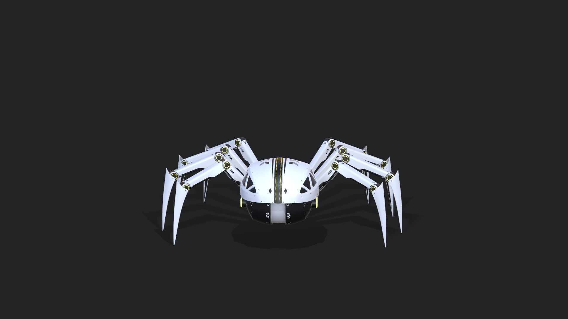 3D model Spider Robot VR / AR / low-poly rigged animated | CGTrader